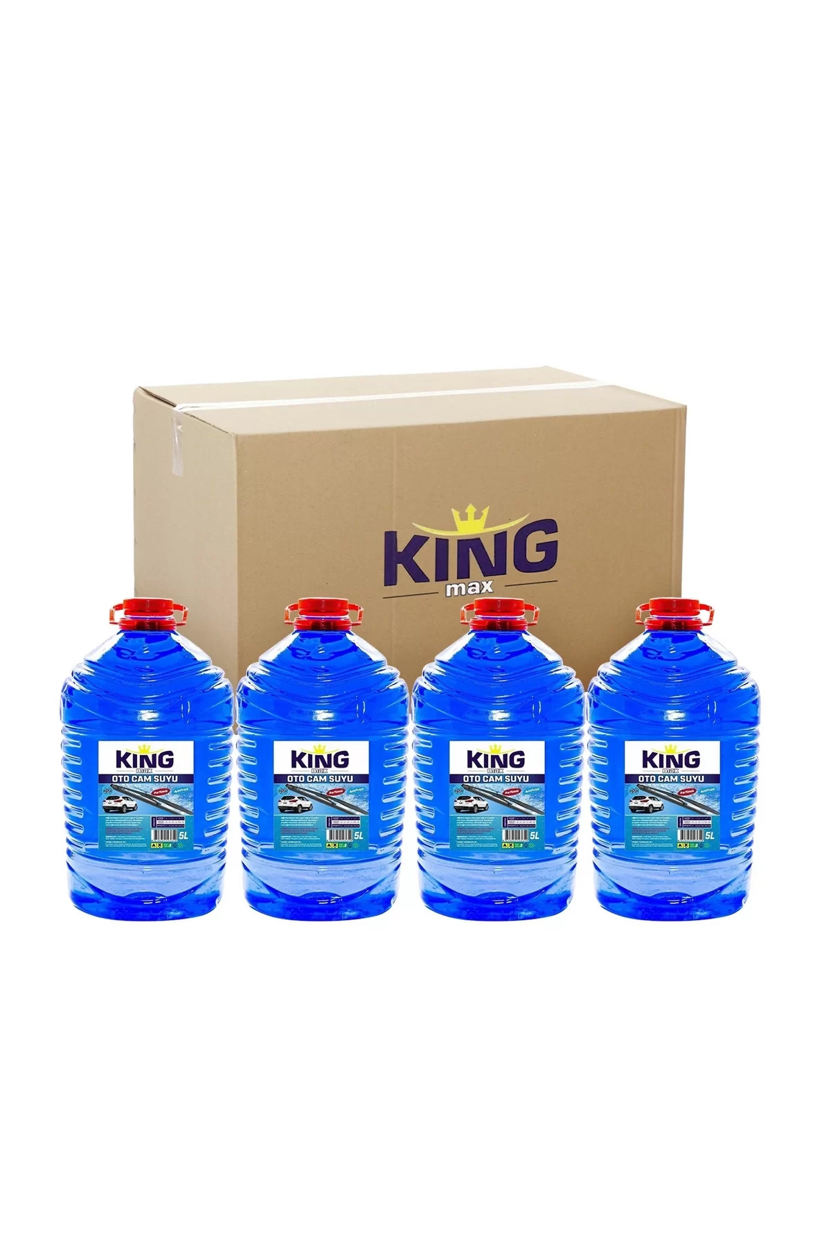 King Max Cam Suyu 5 Lt Antifriz Içerikli -20 Derece 4'lü Avantaj Paket ...