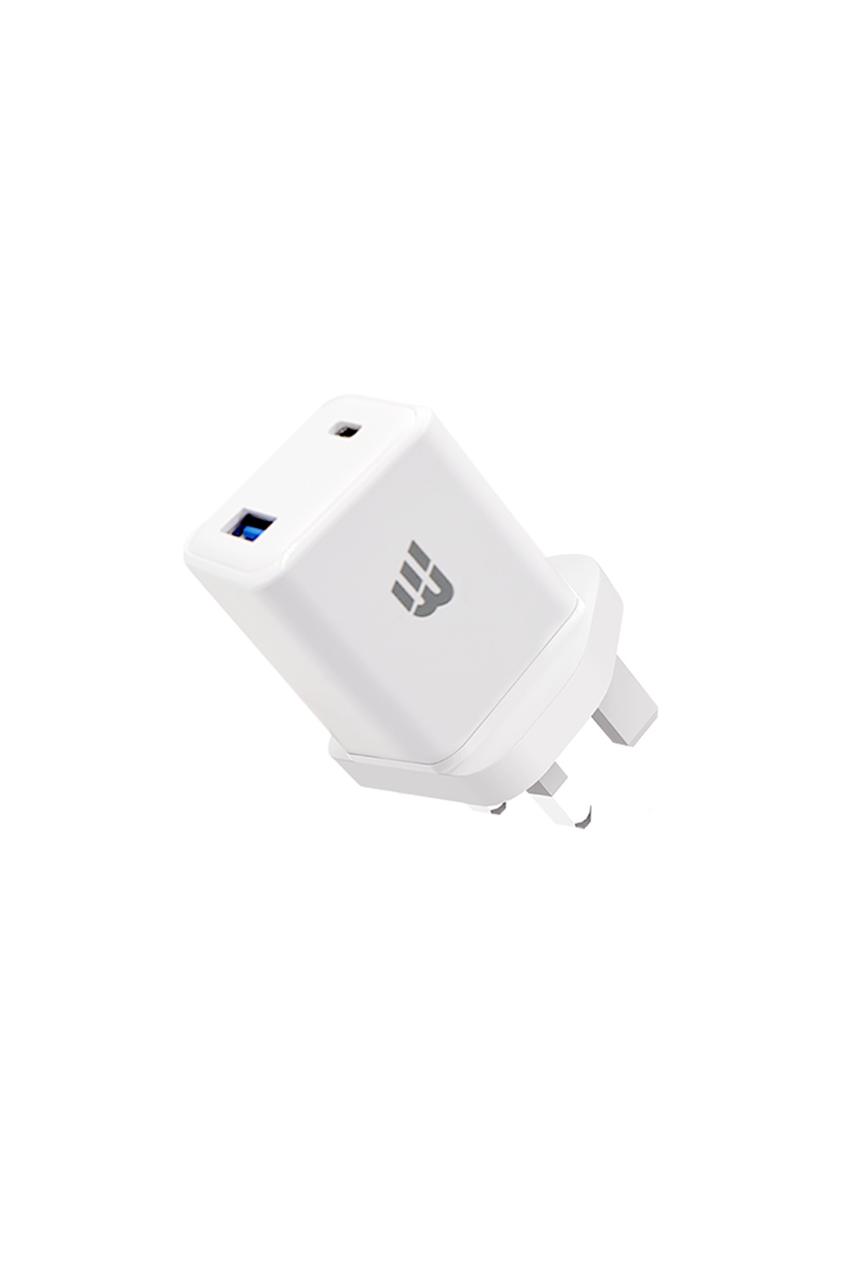 baykron BASIC CHARGER UK Dual Ports 20W USB-C & 18W USB-A - White- Trendyol