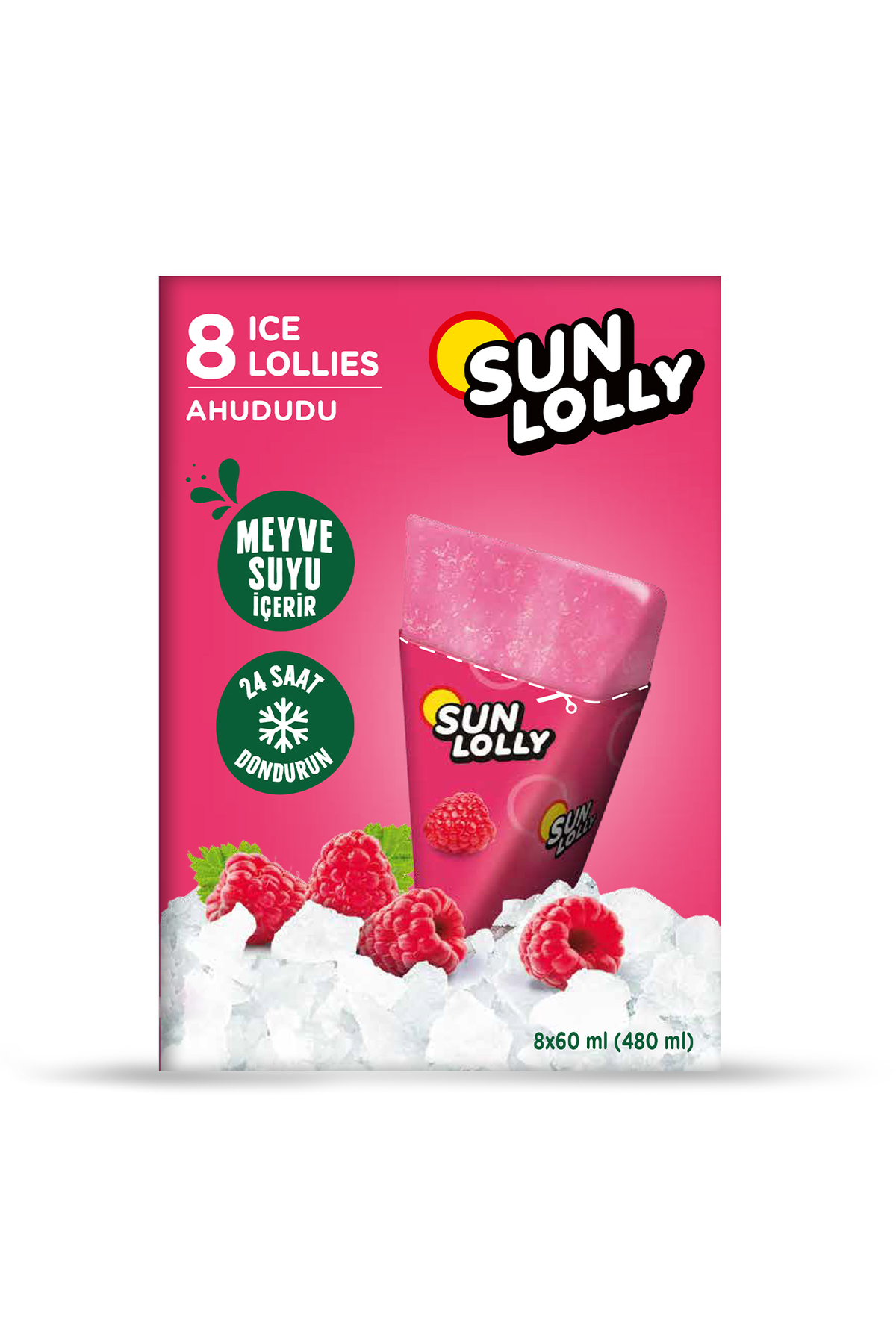 Sun Lolly Ahududu Aromalı Su Buzu 8x60 ml - Fiyatı, Yorumları