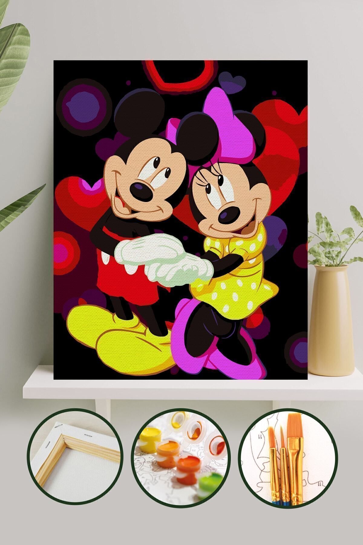 Palmiye Hobi Sanat Kırtasiye Sayılarla Boyama 40x50 Cm Tuval Seti Fırça ...