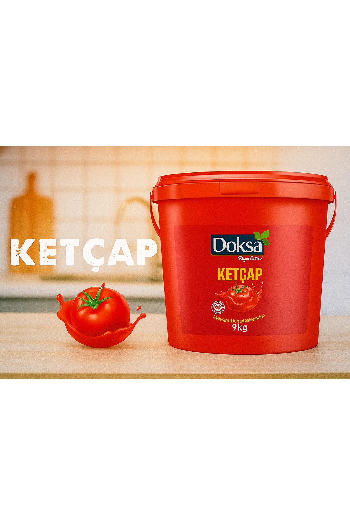 DOKSA 9 KG Domates Ketçap – Endüstriyel Kullanıma Uygun Ekonomik Paket ...
