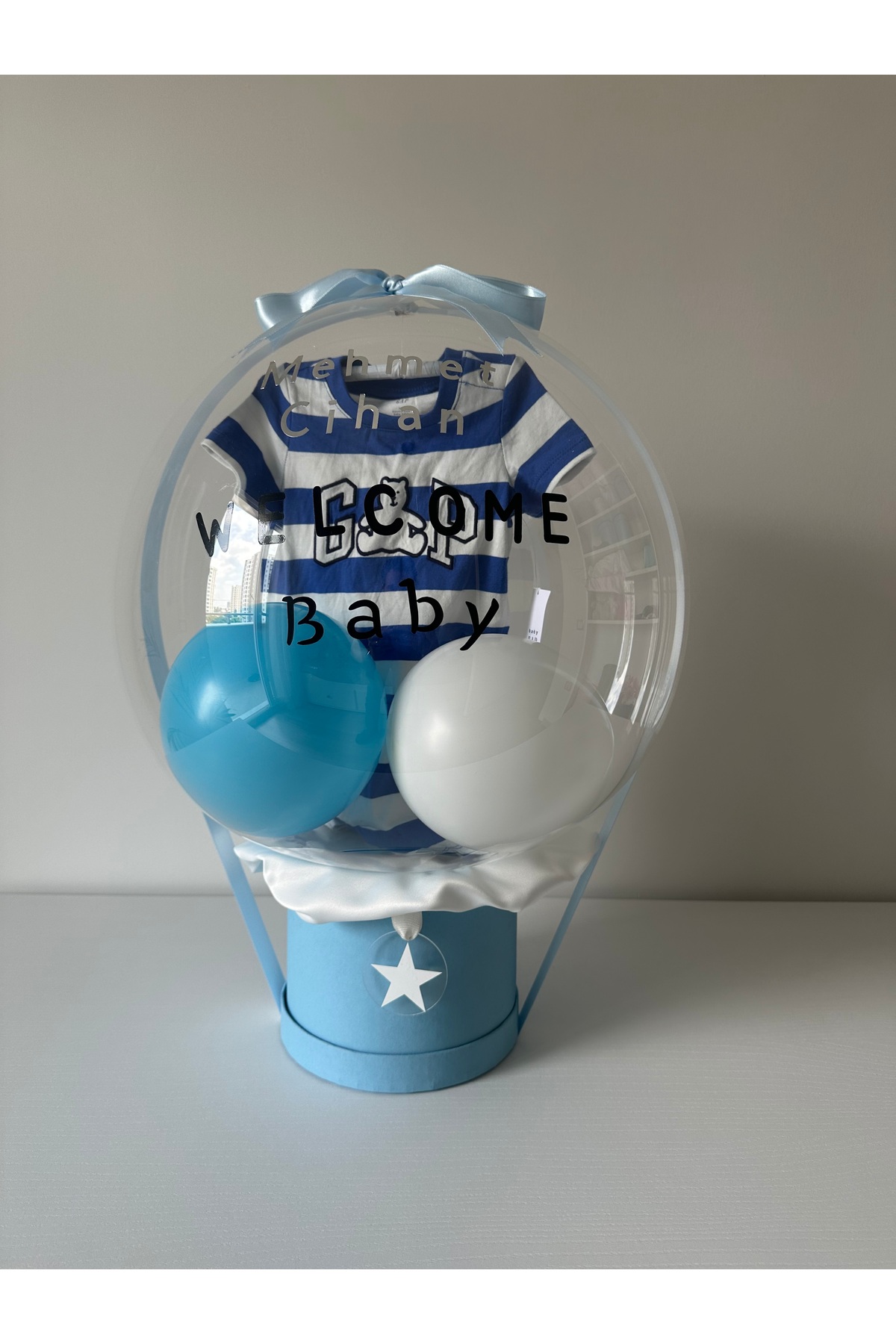 YES YENİ DOĞAN HEDİYE BEBEK BALON KUTUSU (KİŞİSELLEŞTİRİLEBİLİR ...