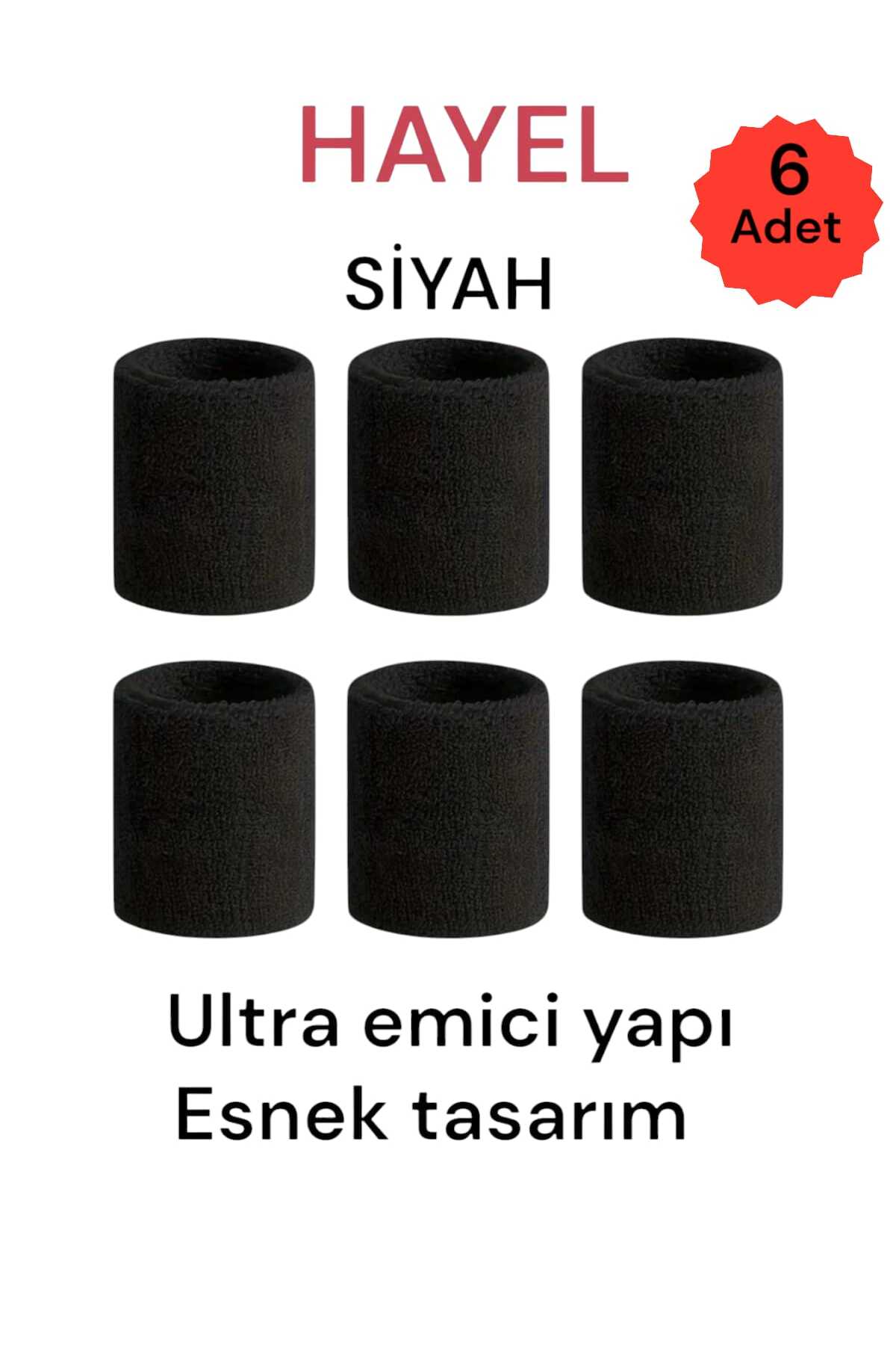 HAYEL Renkli Unisex Havlu Bileklik Ter Band Fiitness Sporcu Bilekliği ...