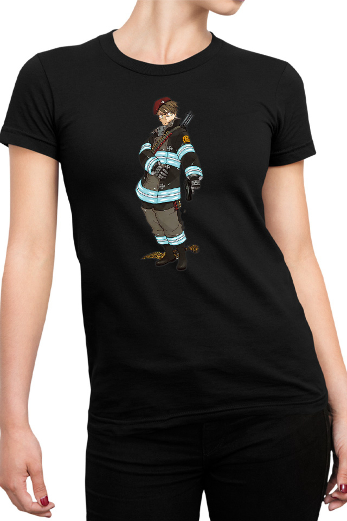 OEM Tricou Female Fire Force Hinawa Takehisa Animekage Otaku- Trendyol