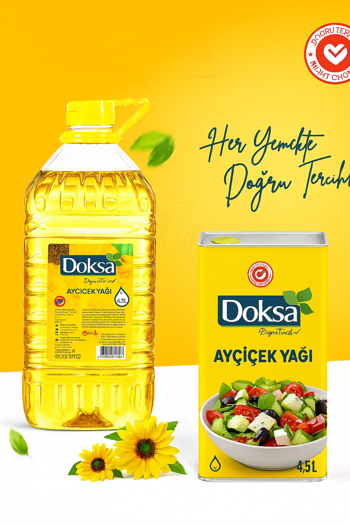 DOKSA 🌻 4L Ayçiçek Yağı - Fiyatı, Yorumları