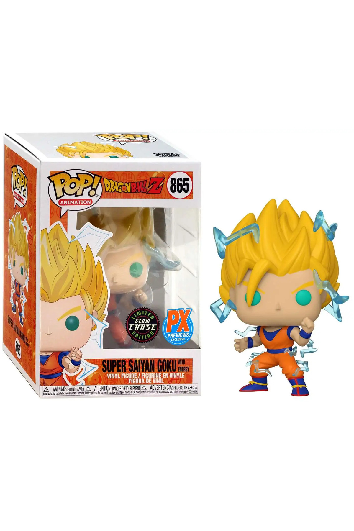 Funko Pop! Animation Dragon Ball Z: Super Saiyan 2 Goku Chase Glow in ...
