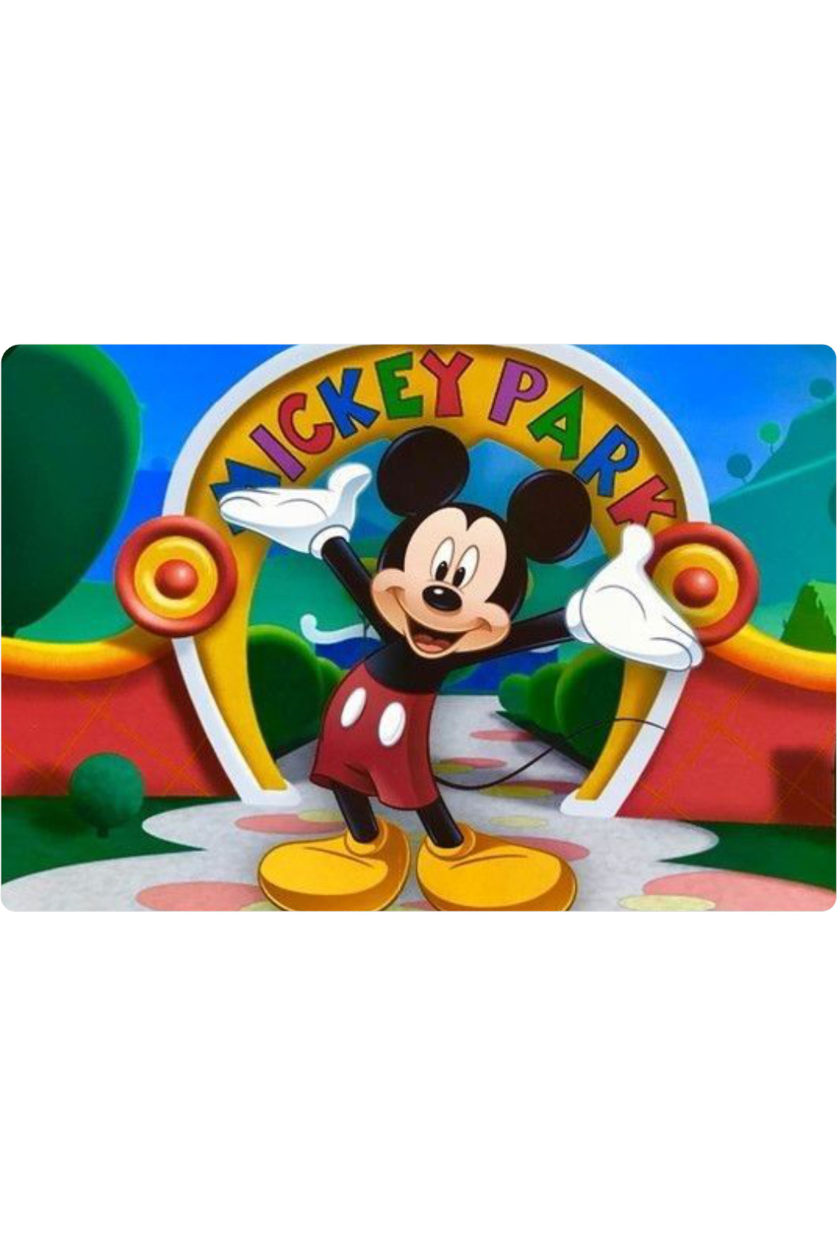 BatıDoğu Mickey Mouse Dikdörtgen Pasta Yenilebilir Resim Baskı 28*19 cm ...