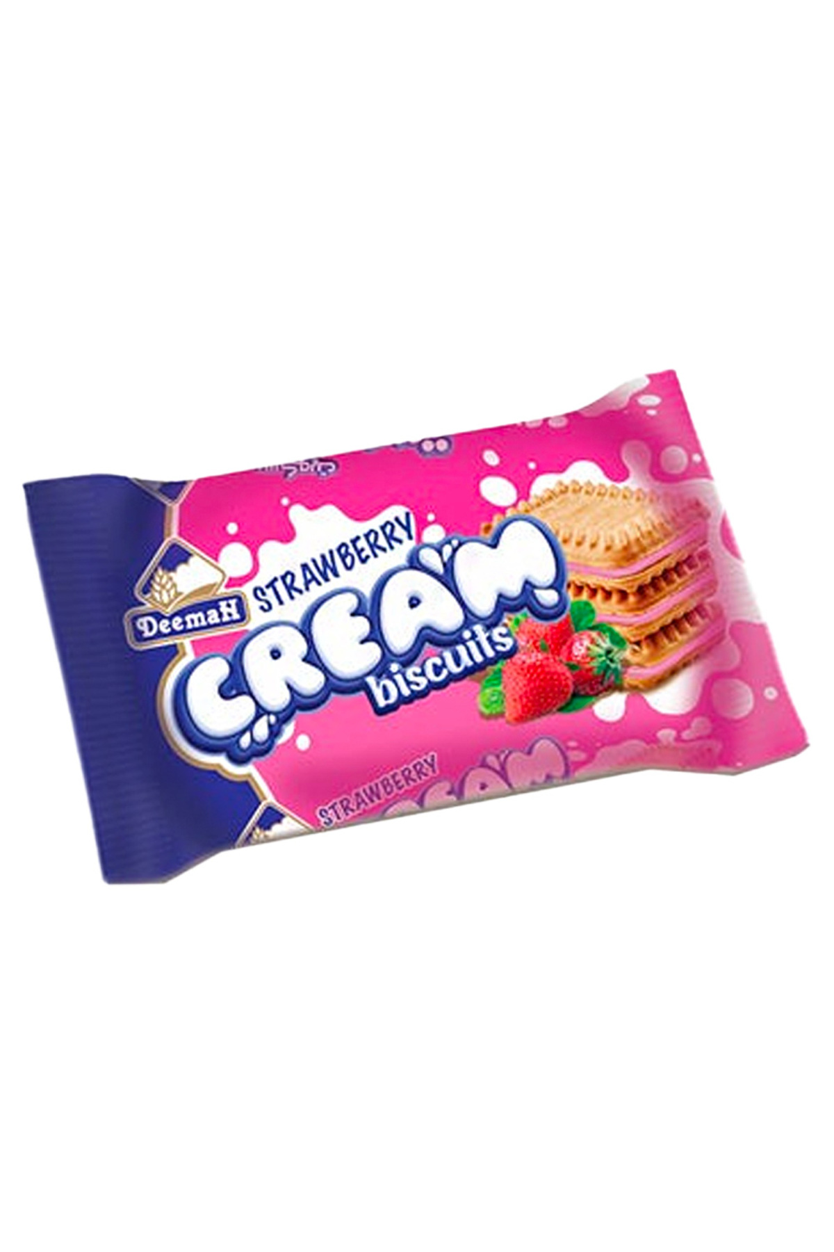 Deemah Strawberry Cream Biscuits, 25g- Trendyol