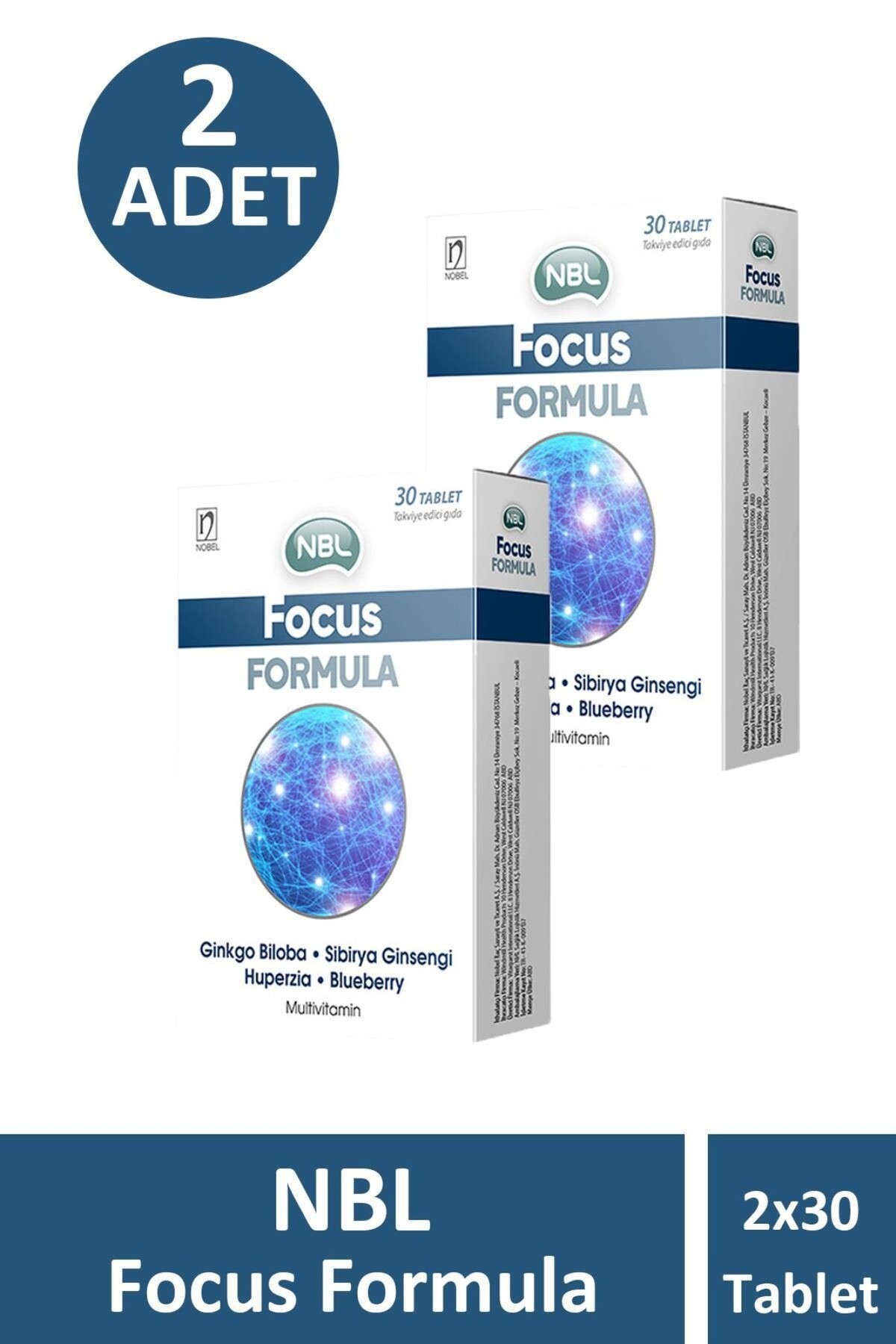 NBL Focus Formula 30 Tablet 2 Adet - Fiyatı, Yorumları