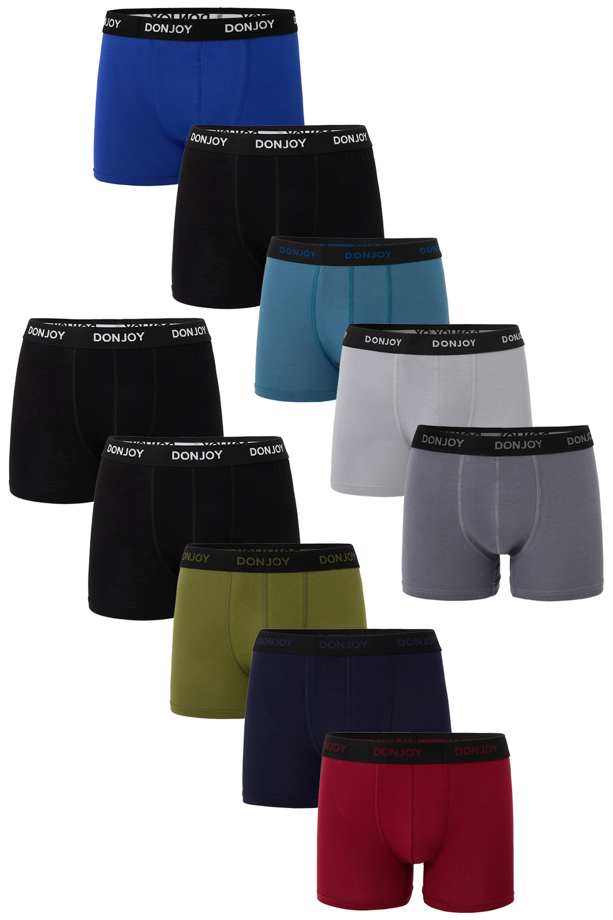 don joy Erkek 10'lu Bambu Beli Lastikli Boxer - Fiyatı, Yorumları