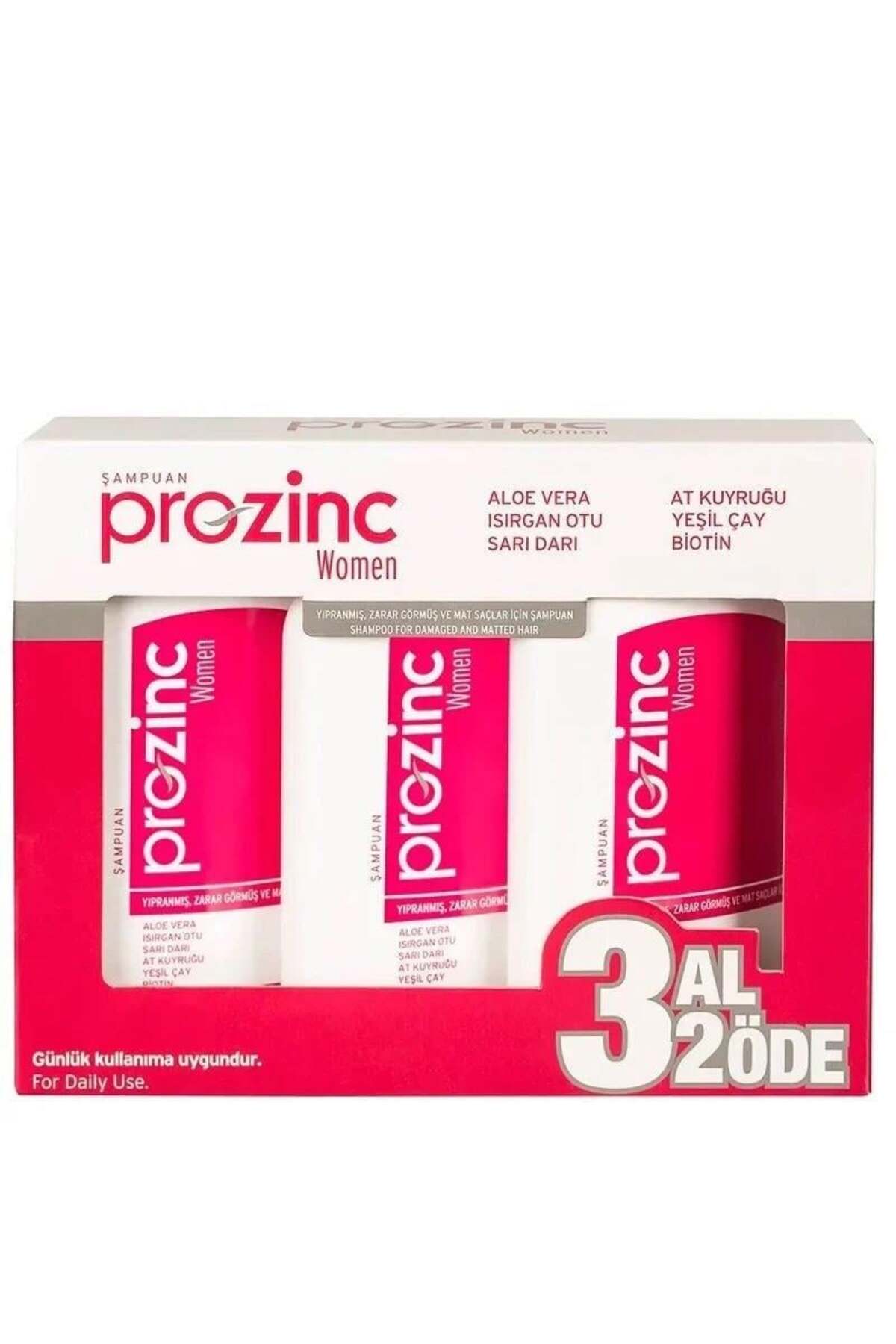 Prozinc Woman Şampuan 3 AL 2 ÖDE 300 ml Kırmızı - Fiyatı, Yorumları