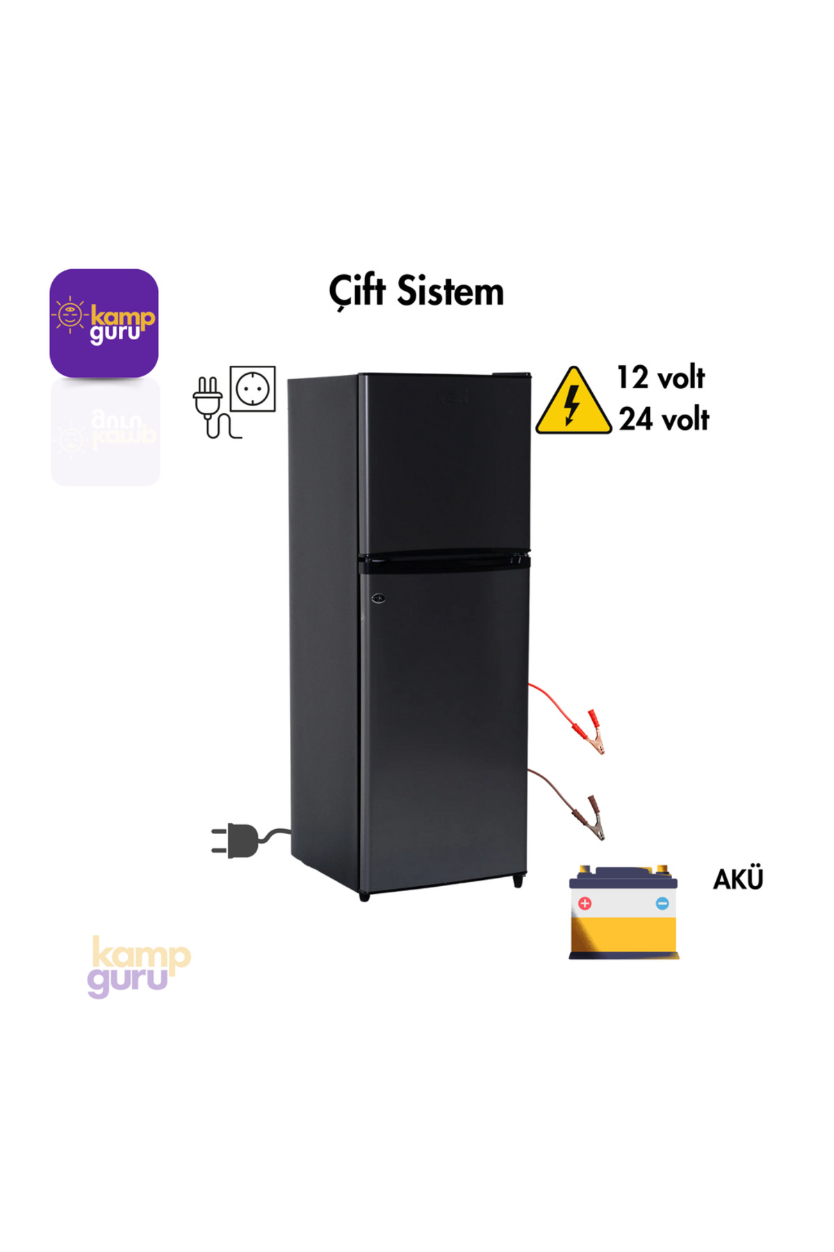 Cool Life Çift Sistem 138 Antrasit Buzdolabı 12/24/220 Volt - Fiyatı ...