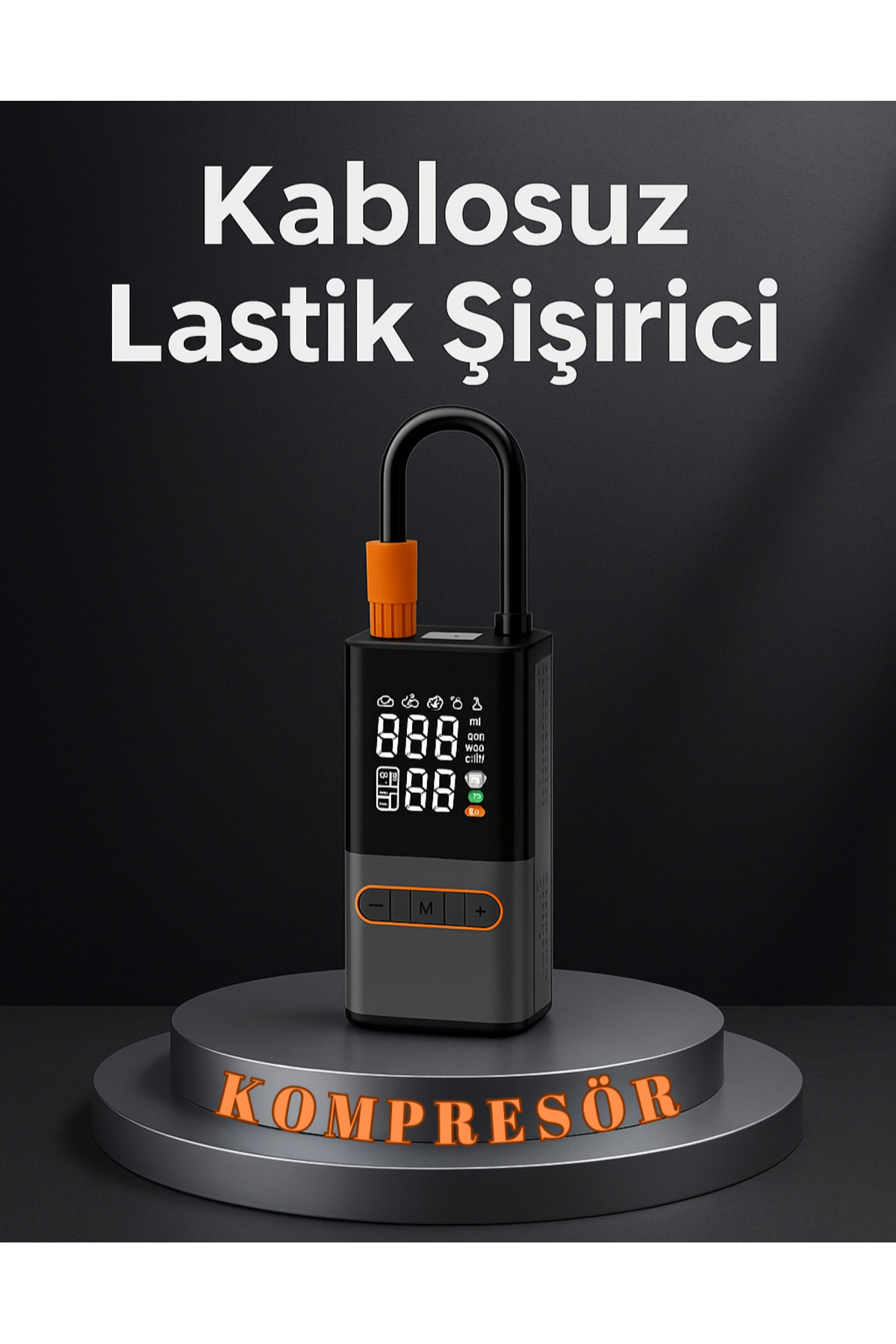 SMAYLİNG 150 PSI Kablosuz Dijital Hava Pompası – Güçlü, Taşınabilir ...