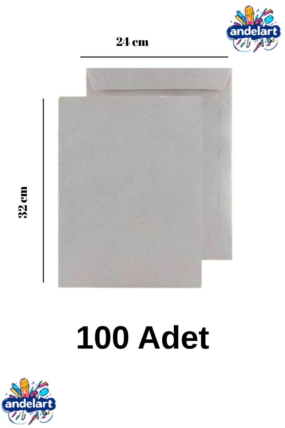 andelart A4 Torba Zarf 24x32 Kraft 90 gr Silikonlu 100'li - Fiyatı ...