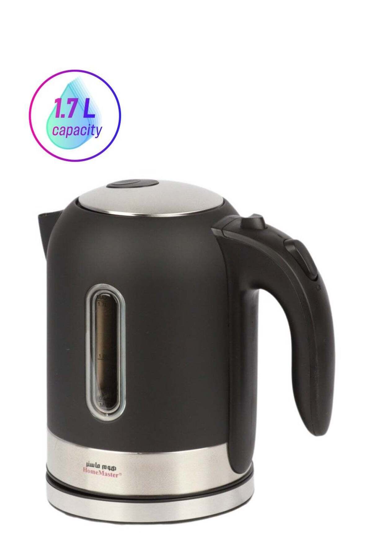 HOME MASTER Electric Kettle Stainless Steel 2200W 1.7L- Trendyol