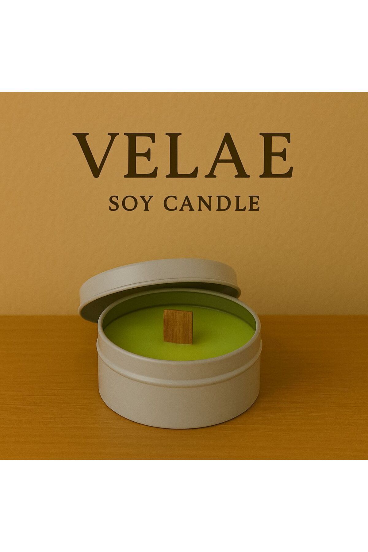 VELAE Metal Kutuda El Yapımı Mum Doğal Soya Wax(2 ADET) - Fiyatı, Yorumları