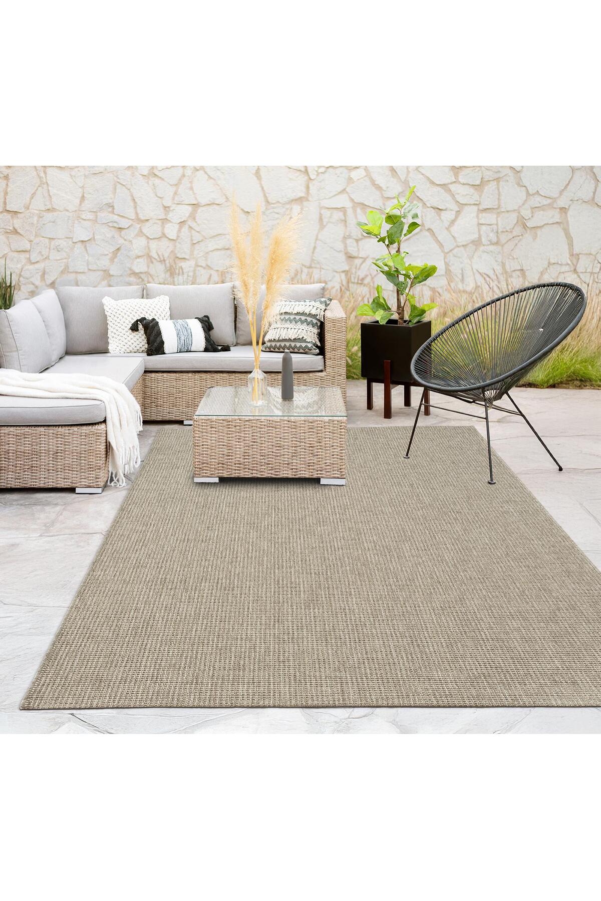 Cotto Home Tiora TI003A Gri Jüt Halı Naturel Sisal Örme Hasır Modern ...