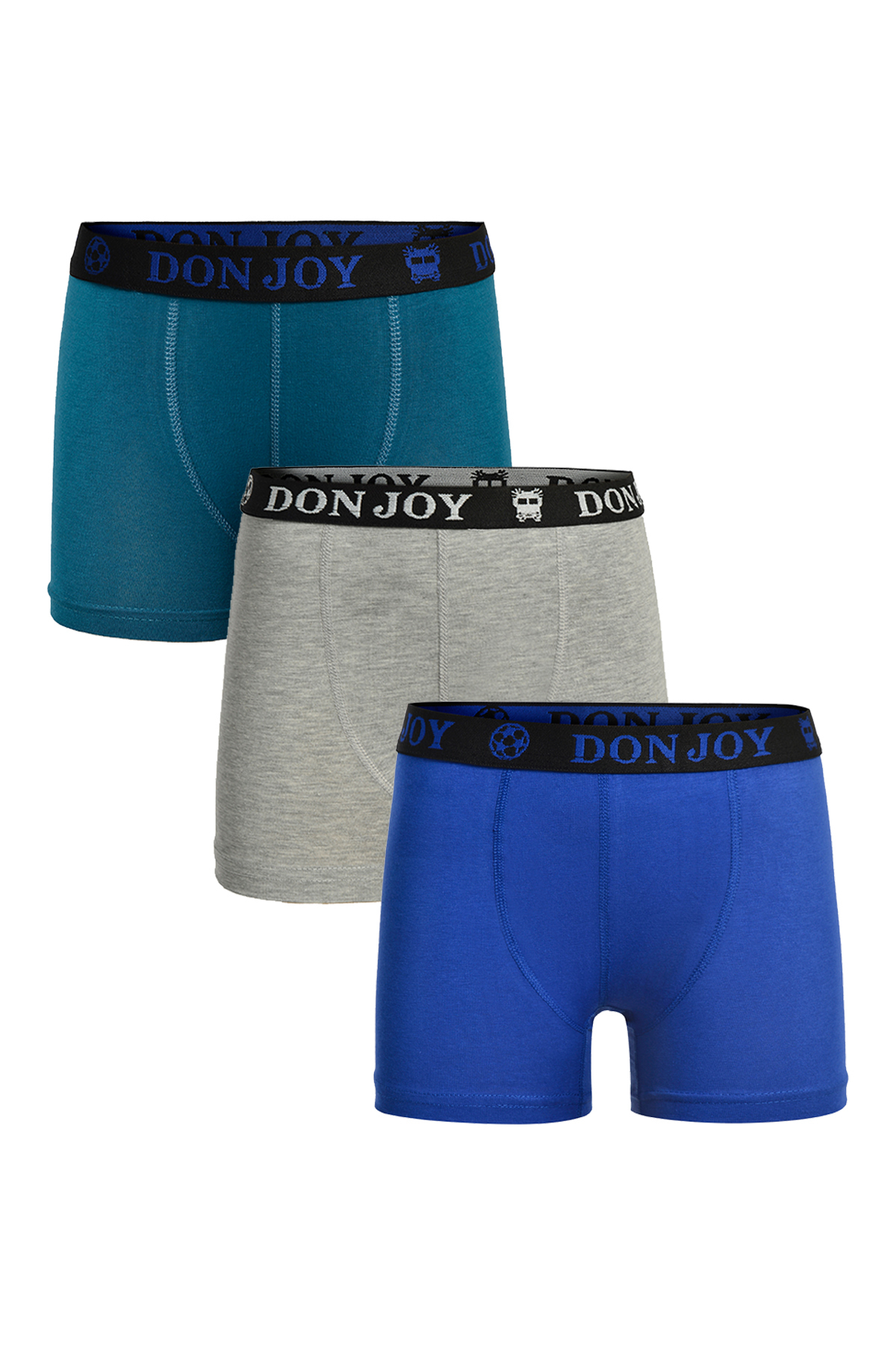 don joy Erkek Çocuk 3'lü Penye Pamuklu Beli Lastikli Boxer - Fiyatı ...