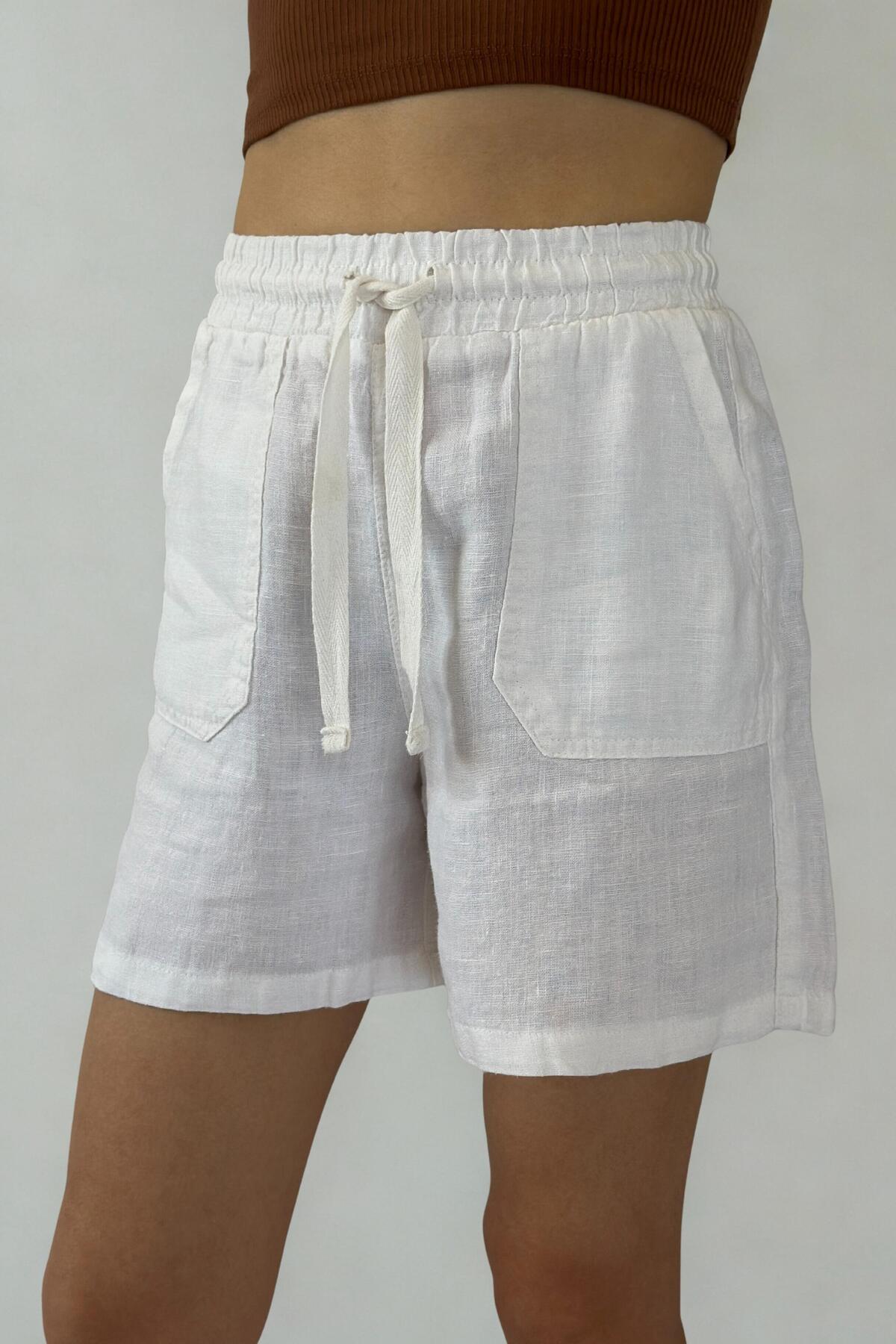 MODA Verona Büyük Cepli %100 Keten Şort - Fiyatı, Yorumları