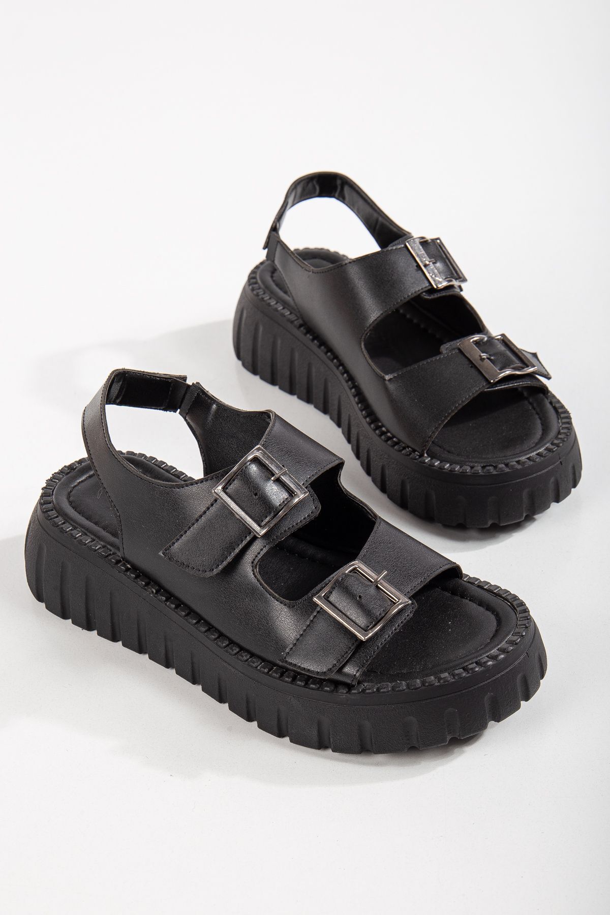 EYLÜLDEN MODA SHOES Çift Tokalı Comfort Sandalet - Fiyatı, Yorumları