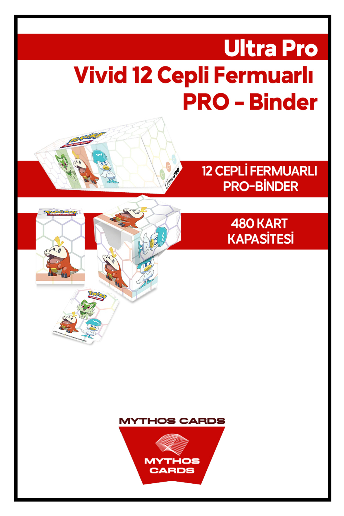 Mythos Cards ULTRA PRO - VİVİD 12 CEPLİ FERMUARLI PRO - BİNDER - Fiyatı ...