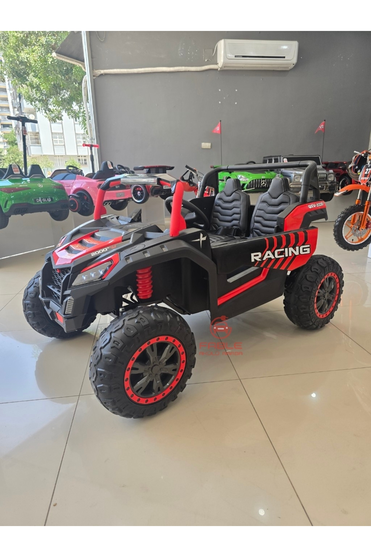 Fable UTV 2000 24 Volt Off-Road Jeep! 4x4, Çift Kişilik, Tabletli, 3-15 ...