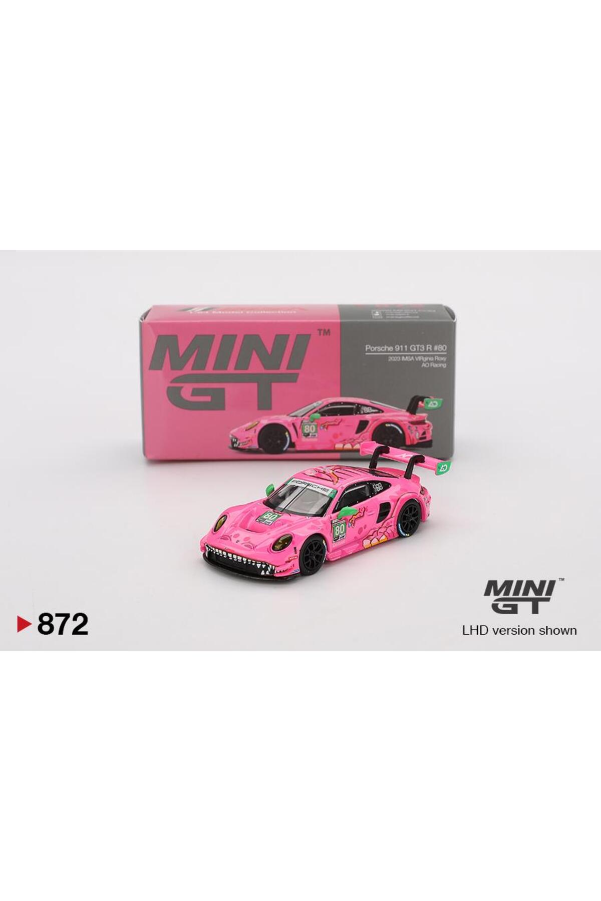 mini gt Porsche 911 GT3 R #80 AO Racing 2023 IMSA VIRginia Roxy 872 ...