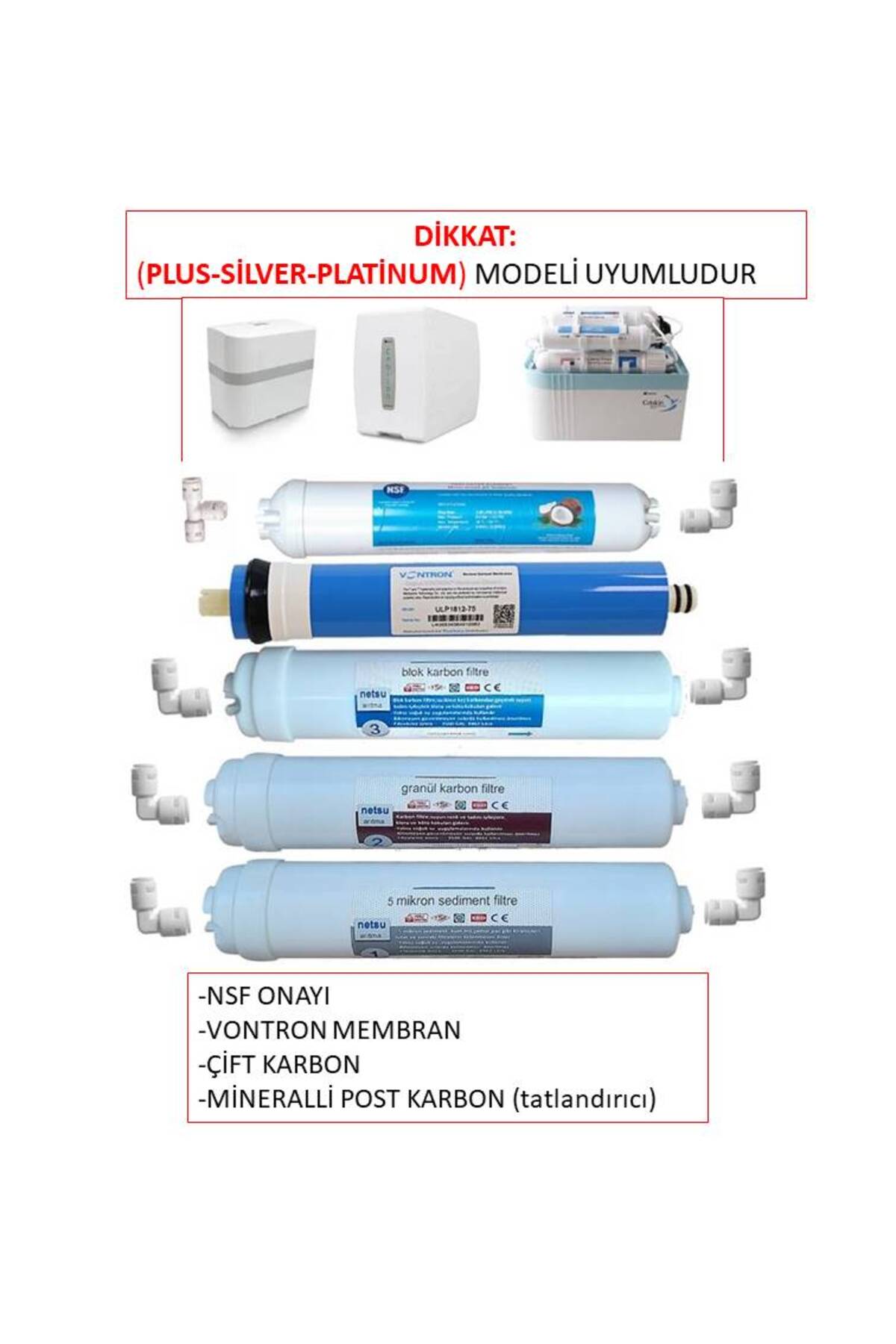 netsu arıtma Nsf,vontron Membranlı,ihlas Aura Cebilon-silver-platinum ...