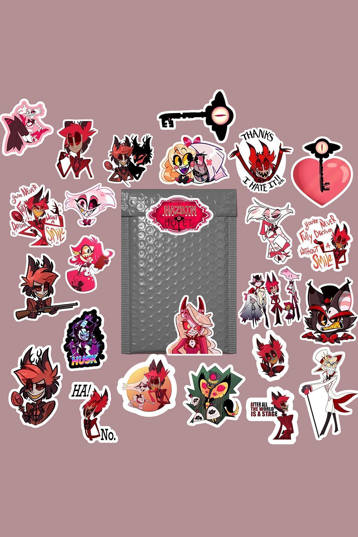 MS Major Selection Hazbin Hotel Sticker Paketi /Bullet Journal Defter ...