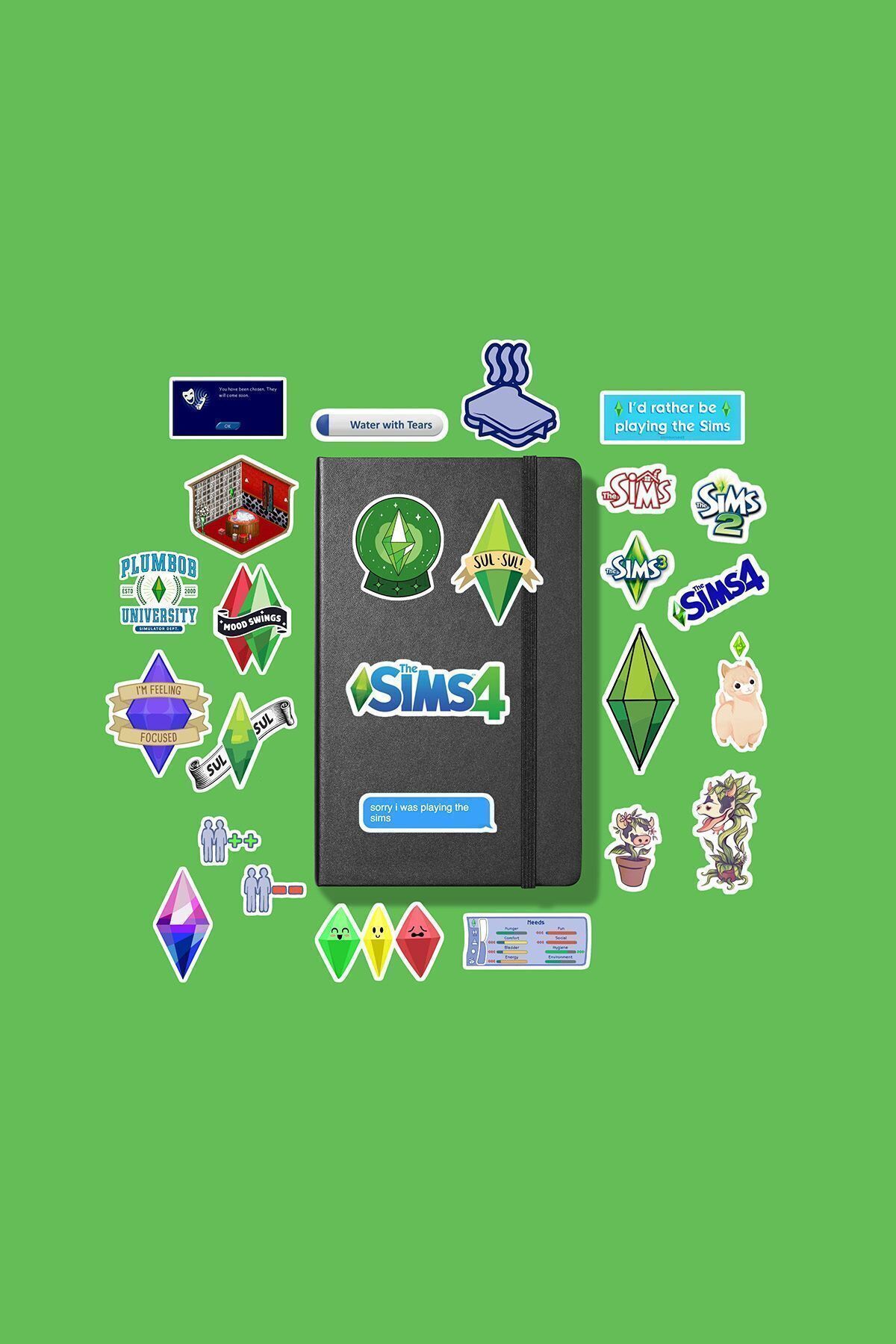 MS Major Selection Sims sticker paketi /bullet journal defter çıkartma ...