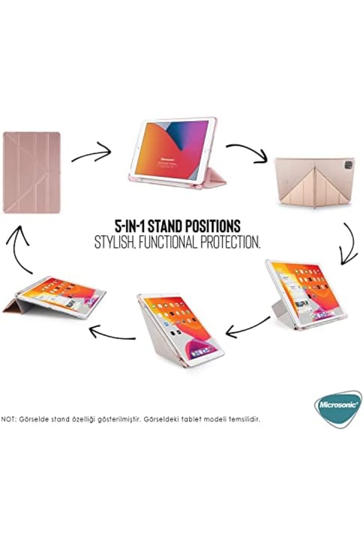 AC BOX iPad 11Th Generation 2025 Case (A3354-A3355) Origami Pencil ...