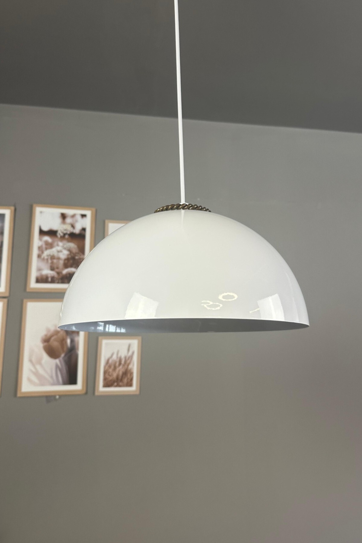 Bamyum Yimpi Beyaz Avize Sezar Başlık Tekli Sarkıt Salon Mutfak Kuaför ...