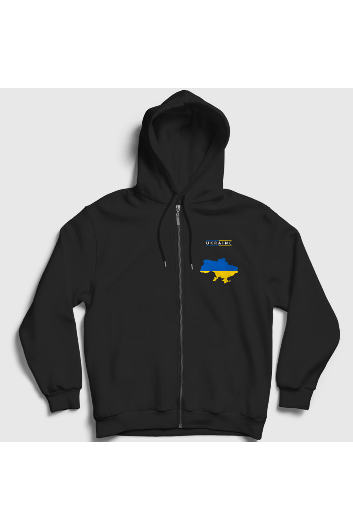Presmono Unisex Siyah Ukraine Map Flag Ukrayna Haritası Bayrağı ...
