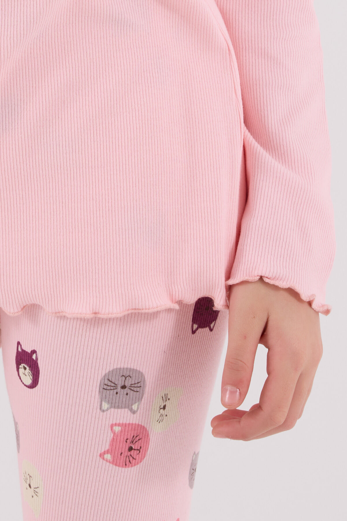 Rolypoly Girl's Pink Pajama Set- Trendyol