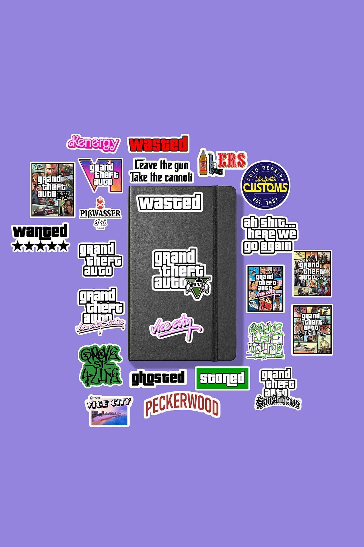 MS Major Selection Gta Grand Theft Auto Sticker Paketi /Bullet Journal ...