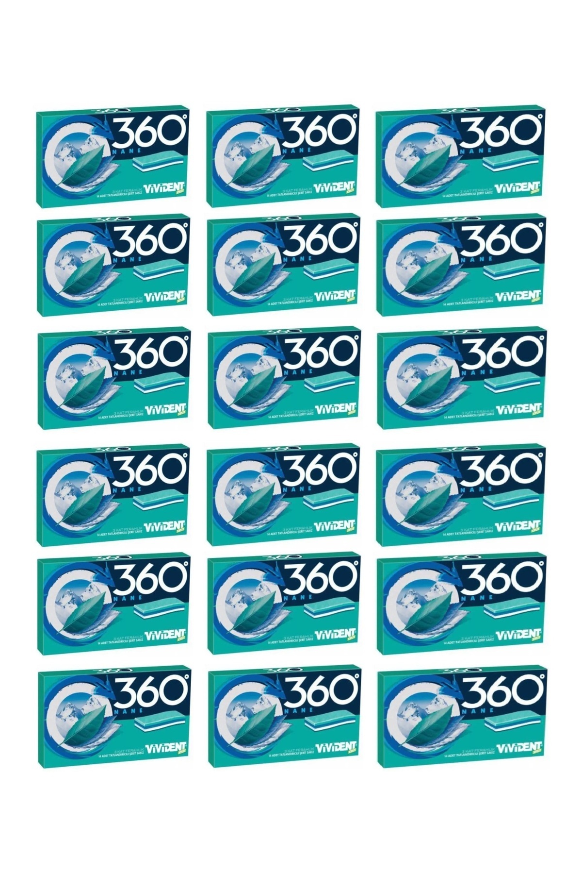 Vivident 360 Cüzdan Sakız Nane 33 Gr X 18 Adet - Fiyatı, Yorumları