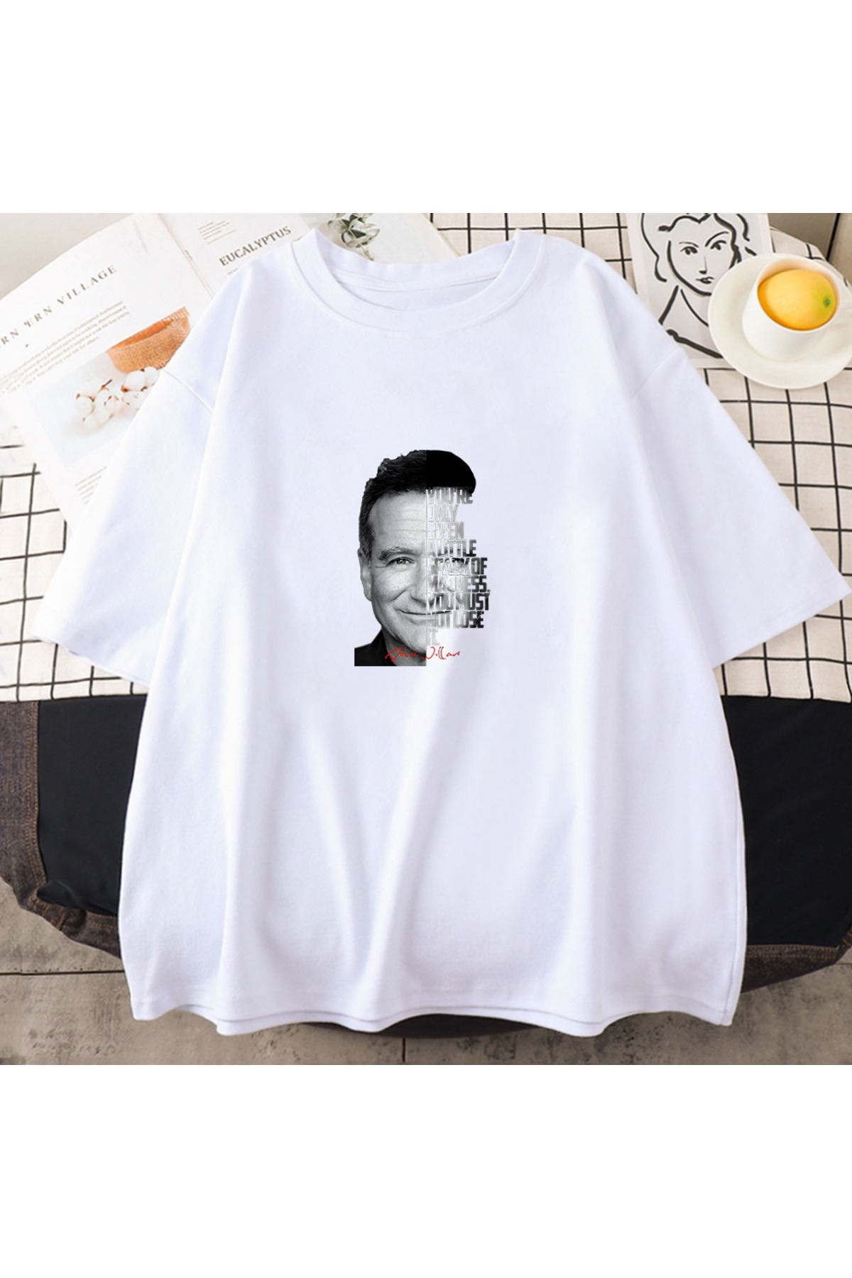 Tarzsokak Beyaz Robin Williams aktör Poster grafik baskı estetik ...