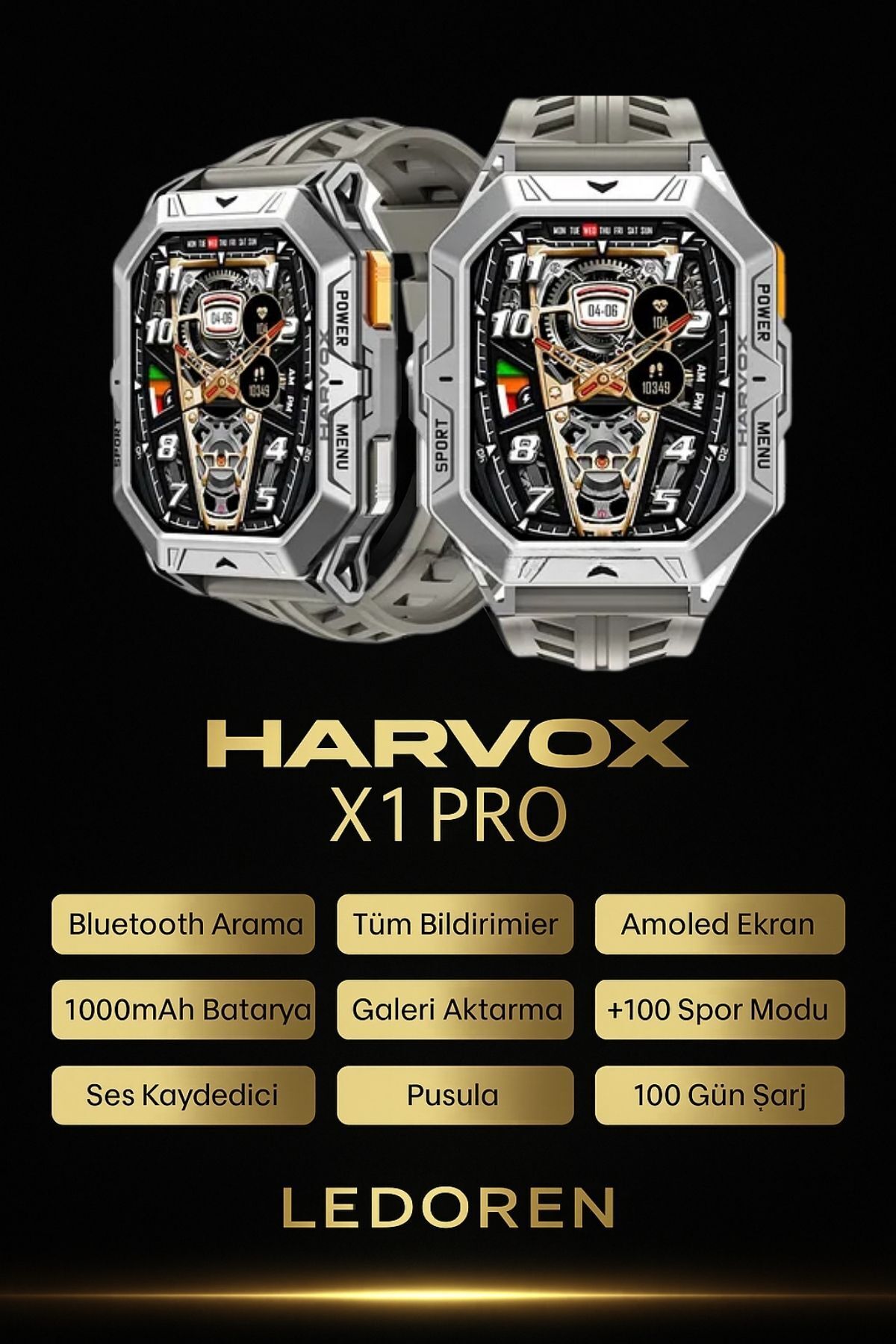L'eDoren HX Watch X1 Pro Akıllı Saat Iphone Ve Android Tüm Telefonlara ...