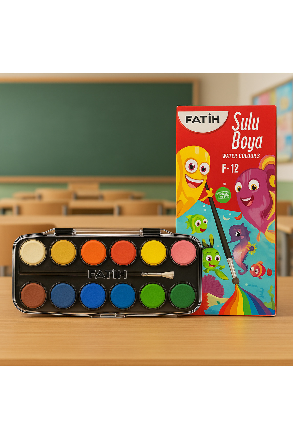 Venino fatih 12 li Sulu Boya+ Fırça Hediyeli - Fiyatı, Yorumları
