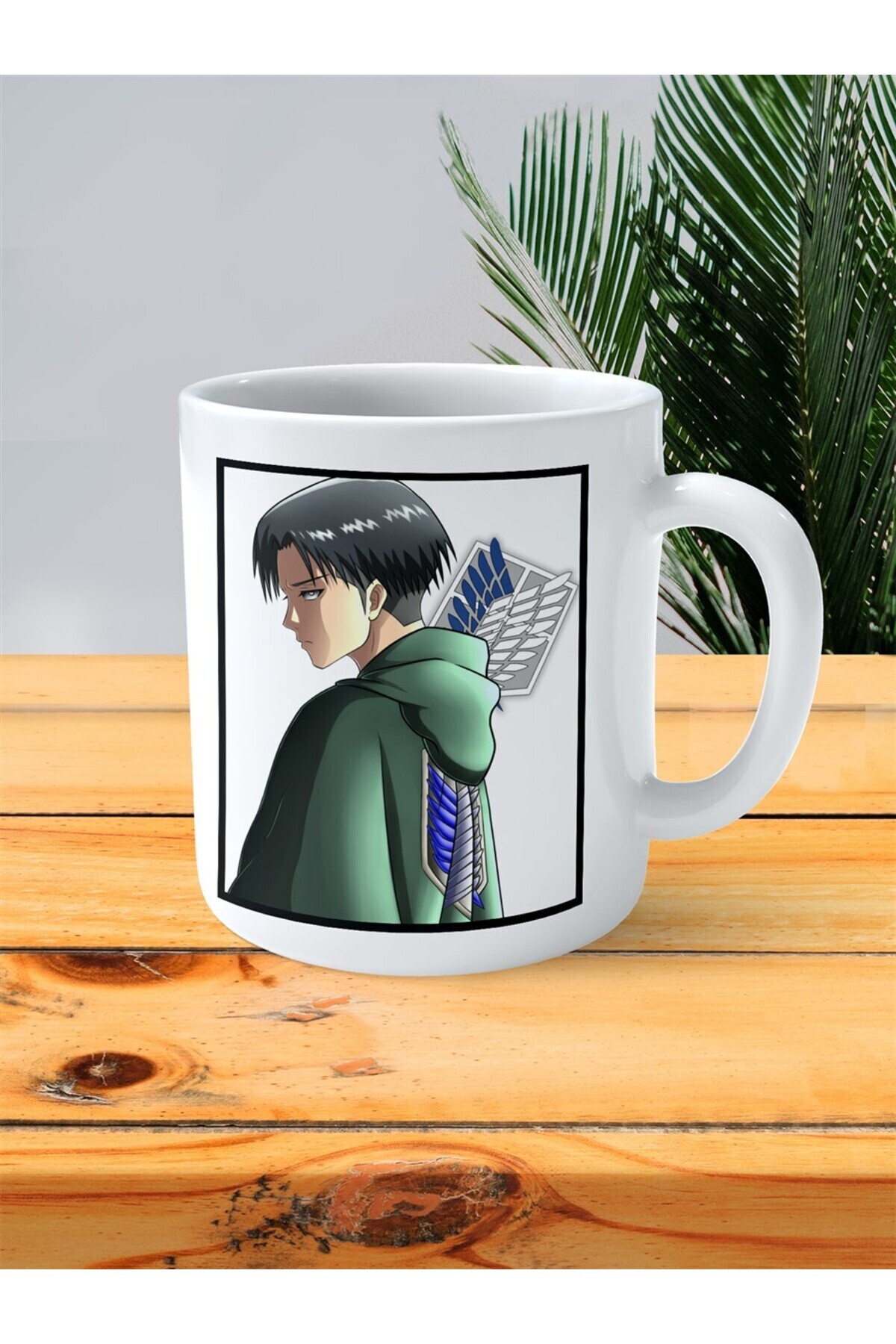 ART HEDİYE Shingeki no Kyojin Attack on Titan baskılı bardak Levi ...