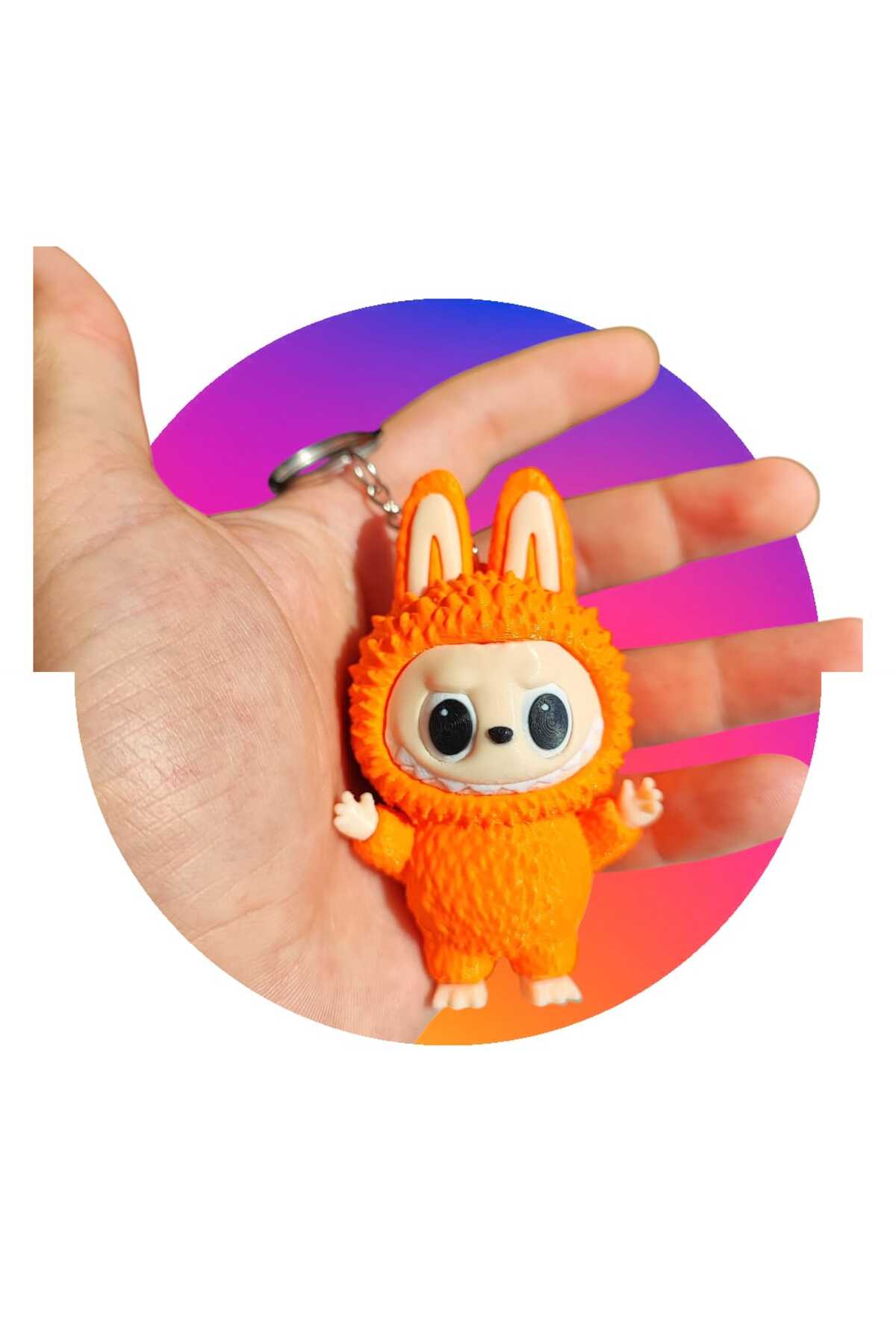 TIA CRAFT Labubu Oyuncak Anahtarlık (8 CM) Turuncu Renk - Fiyatı, Yorumları