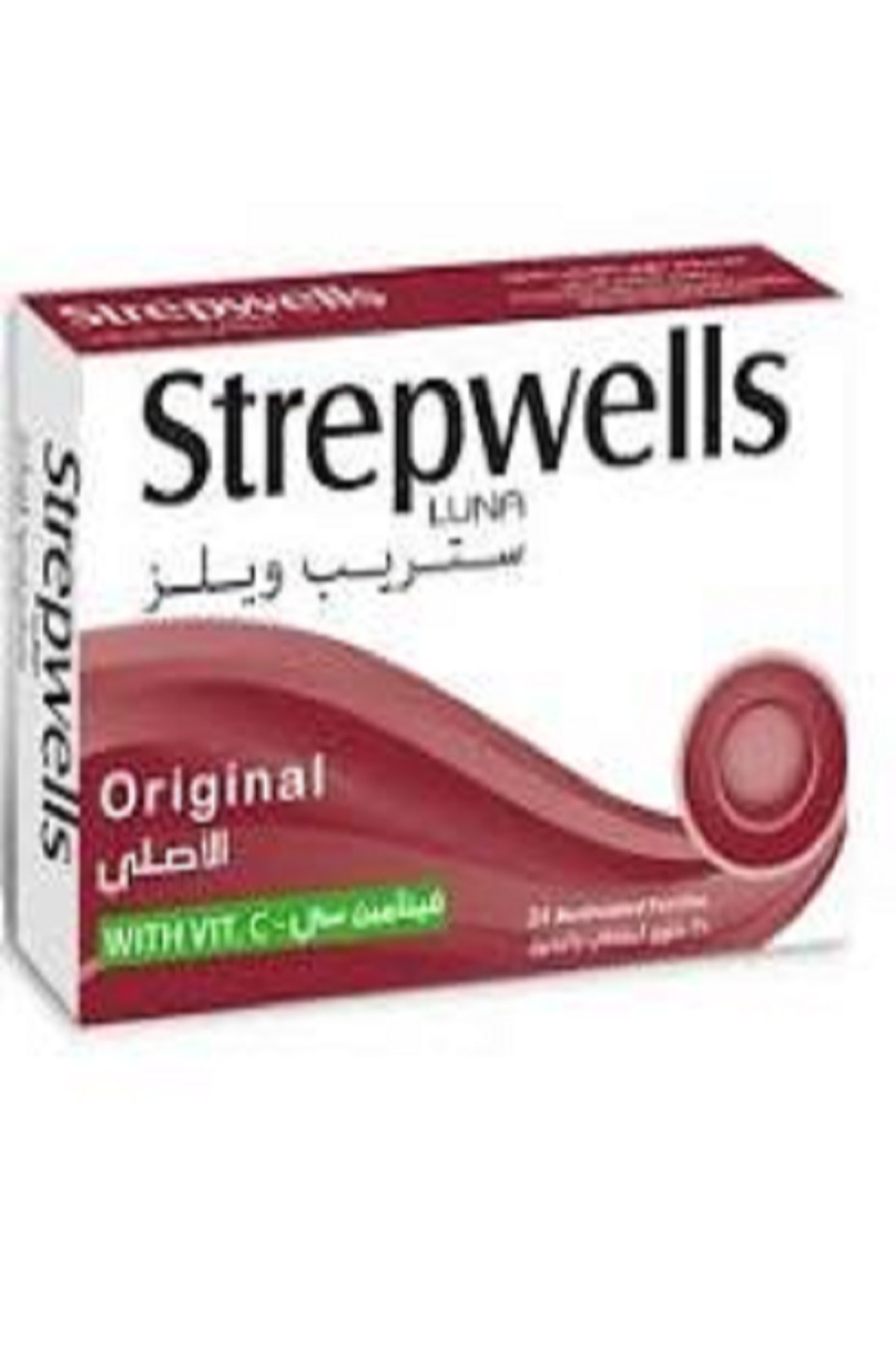 Luna Strepwells Original with Vit.C 24 Pastilles ستريب ويلز الأصلي حلوي ...