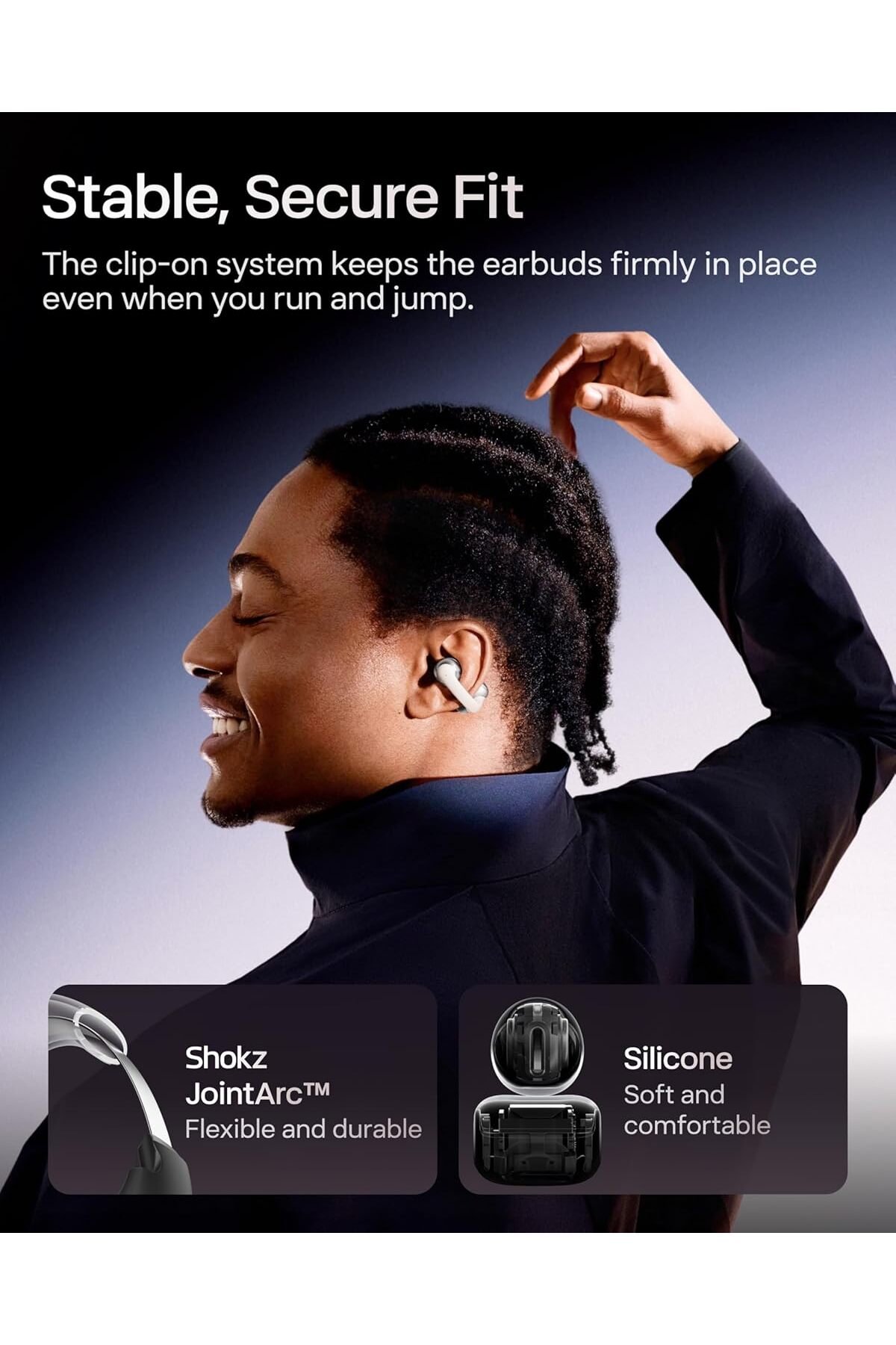 Shokz OpenDots ONE - Open-Ear Headphones - Wireless Bluetooth Earbuds ...