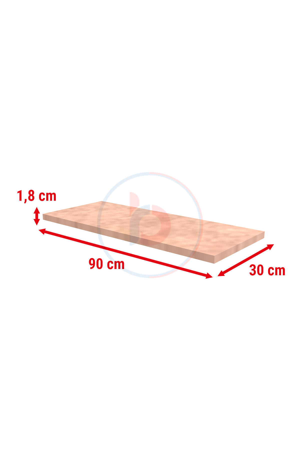 RafBurada 30x90 Cm Ham MDF Dekoratif Ahsap Raf - Fiyatı, Yorumları