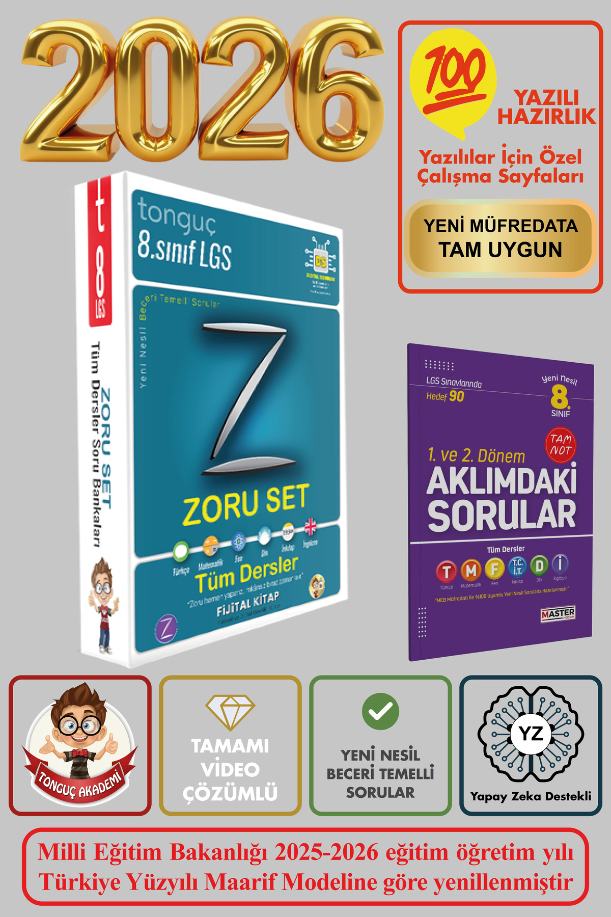 Tonguç Yayınları 8. Sınıf Zoru Bankası Tüm Dersler Seti Soru Bankası ...