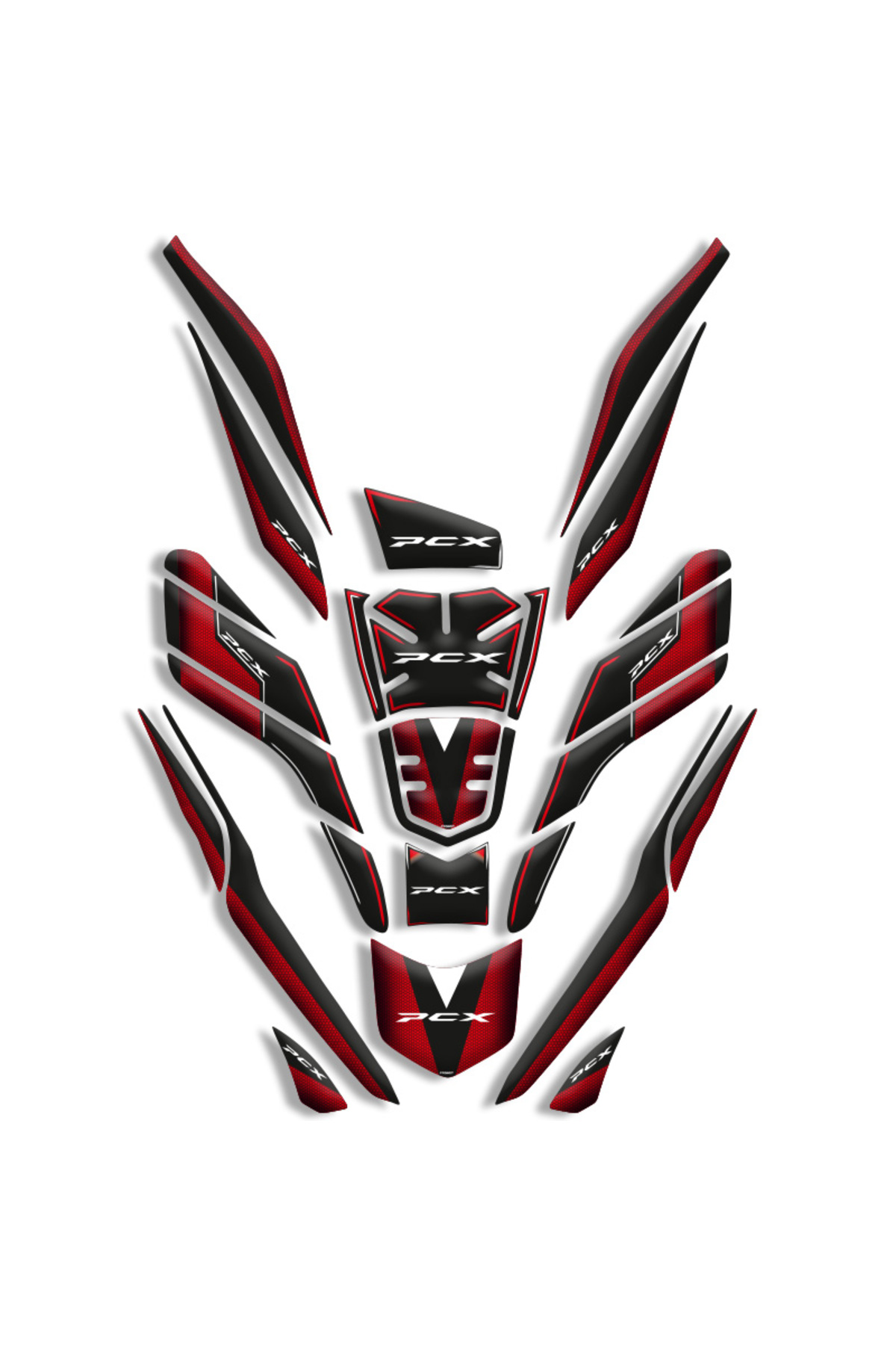 MOTOSEPETİM PCX TANK PAD FULL BODY KIT SET (2021/2024) PCX 125-150 ...