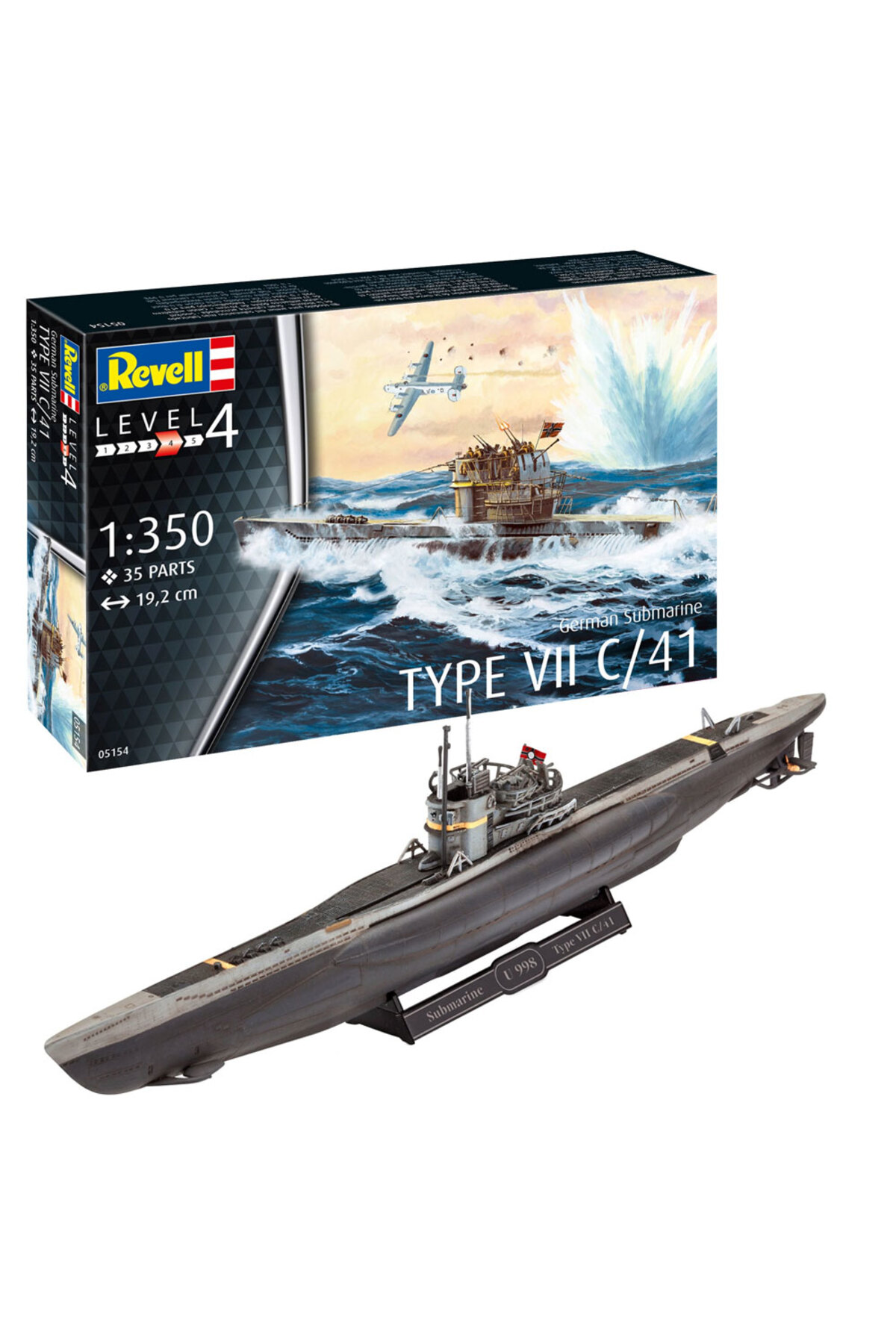REVELL Model Kit 1:350 German Submarine Type VII C-41 5154 - Fiyatı ...