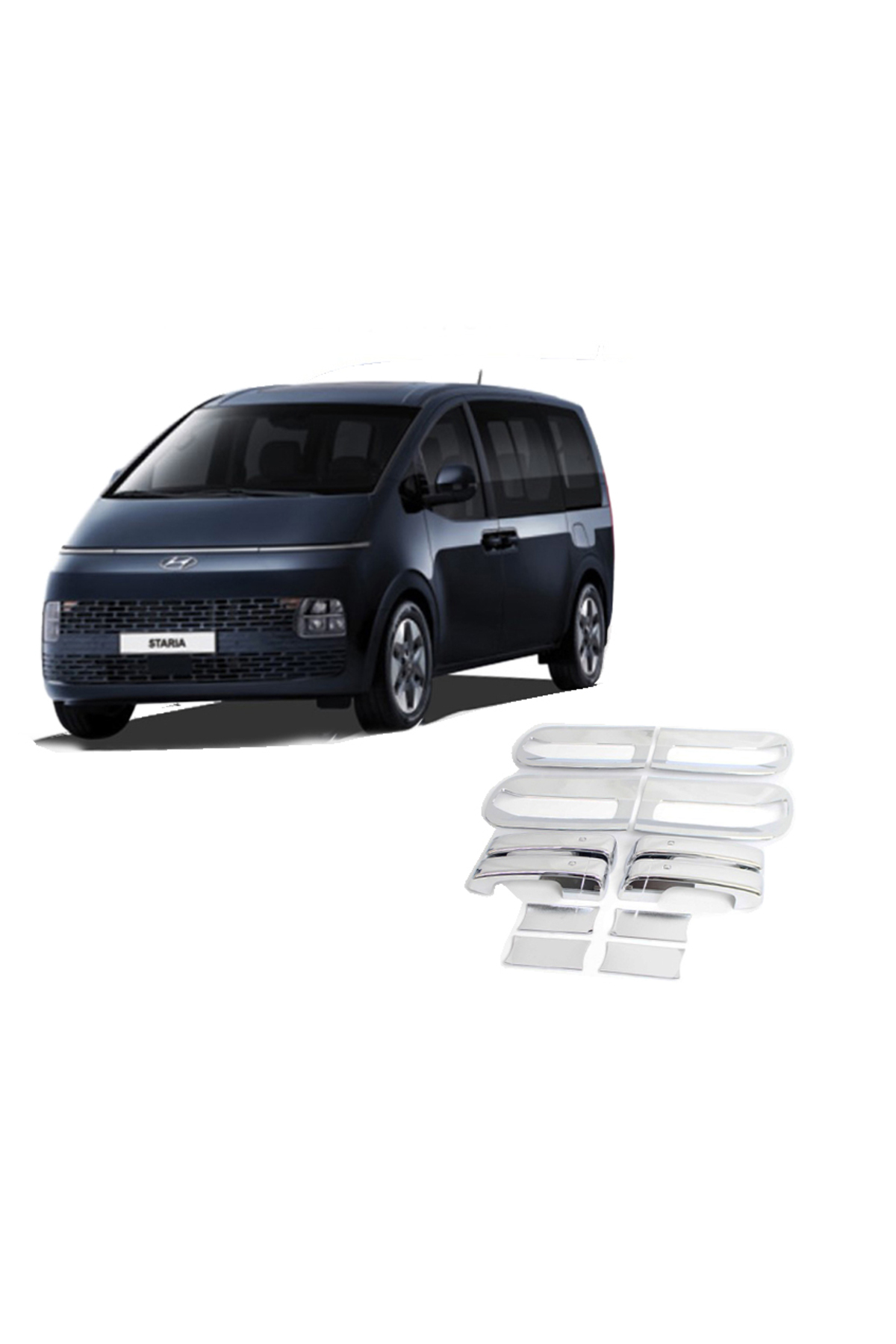 OTOCİRİT Hyundai Staria 2022 ve Sonrası Kapı Kolu ABS Kromu OEM (Made ...