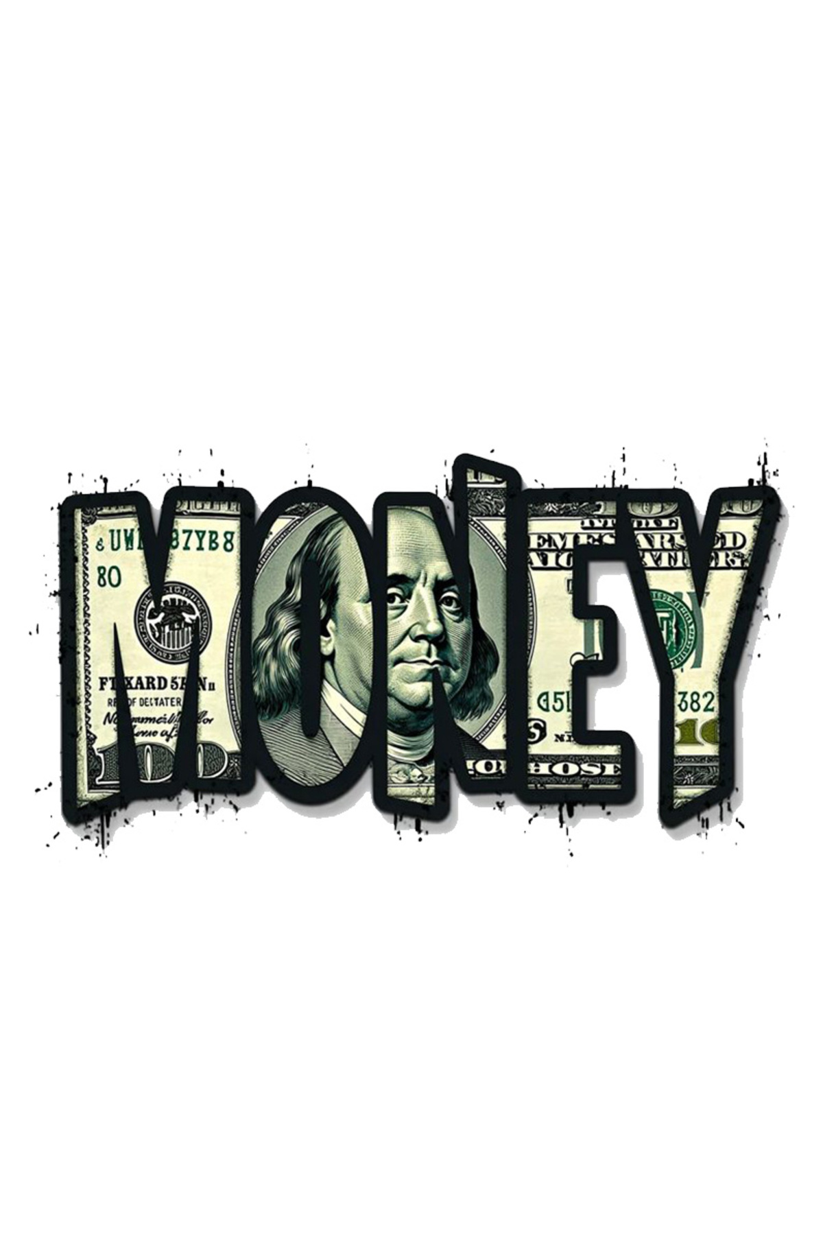 MegaSticker Dolar Money Para Sticker Araba, Motorsiklet, Kask, Laptop ...