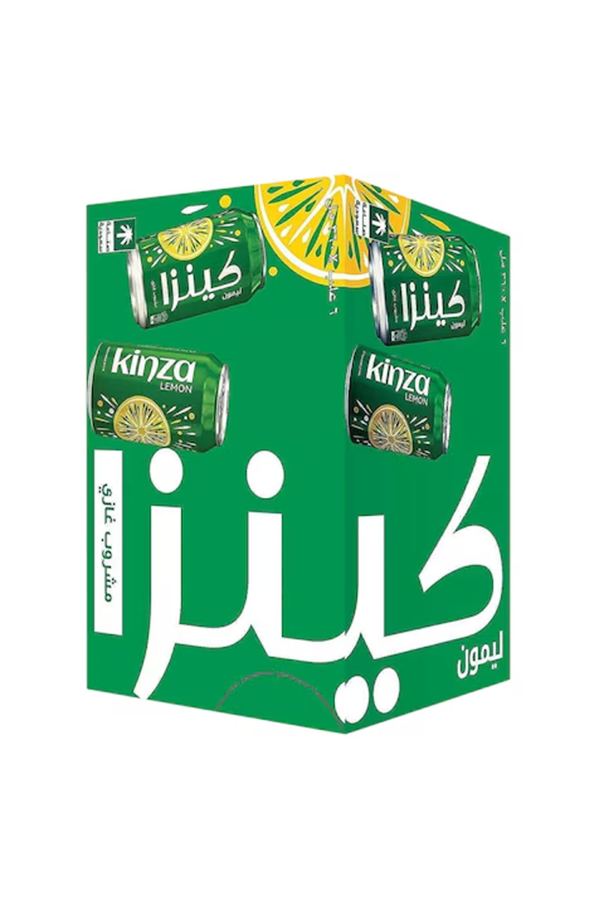 Kinza Kenza Soft Drink Lemon Cans, 6 × 360 ml- Trendyol